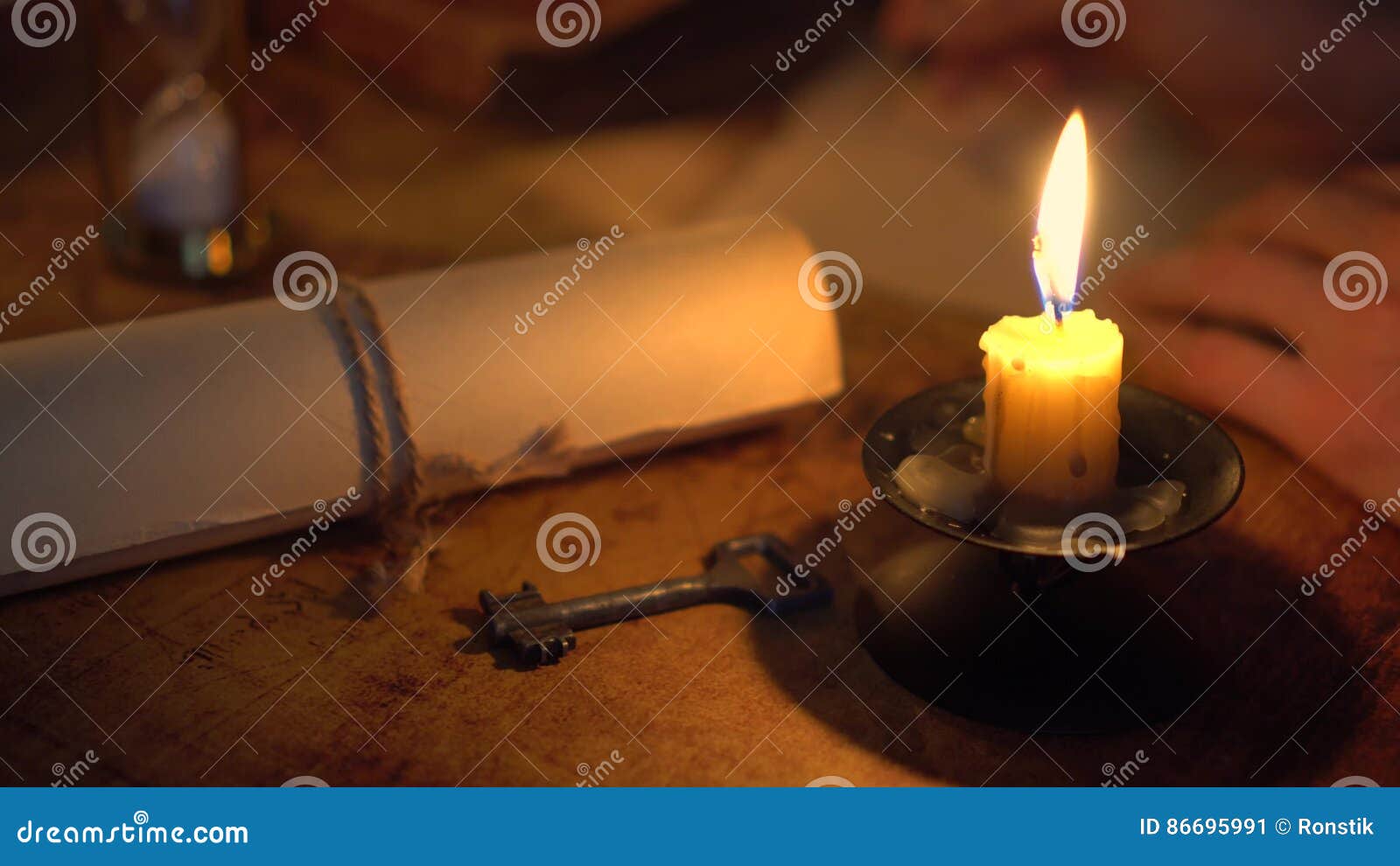 Writing Letter in Candlelight Stock Video - Video of candlelight ...
