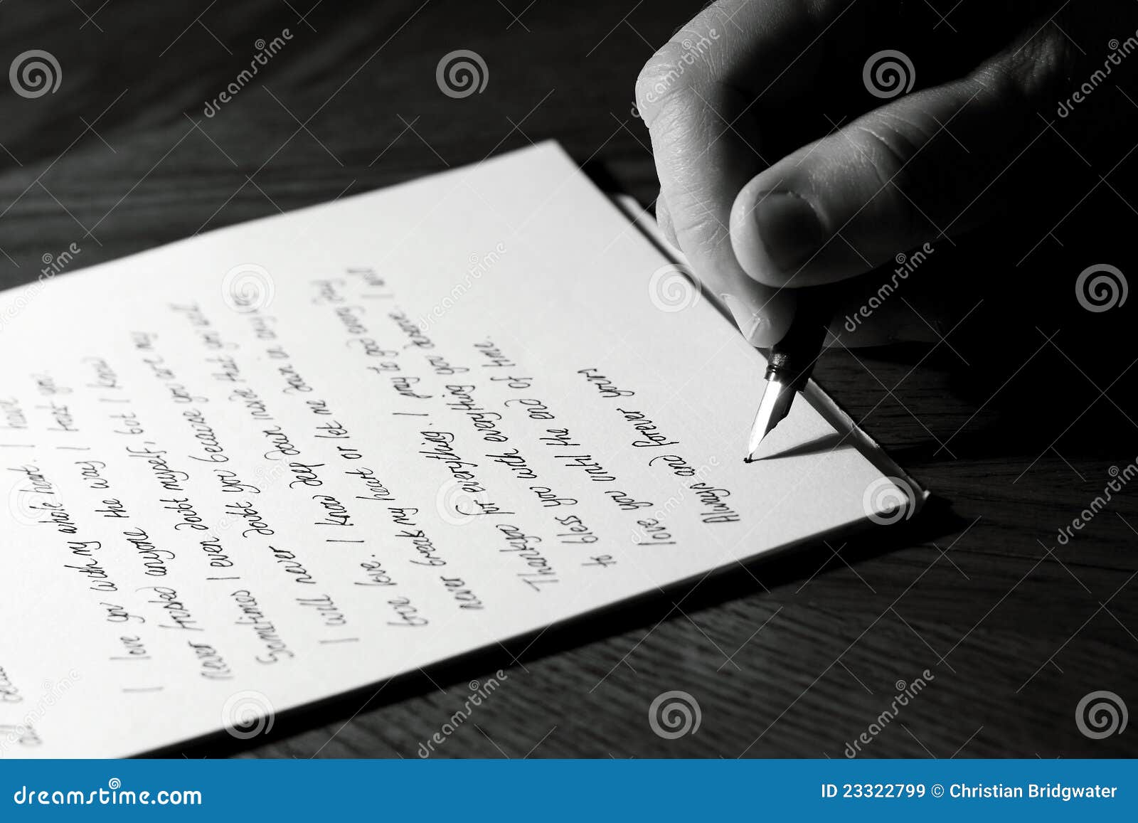 Writing a love letter stock image. Image of male, white - 23322799