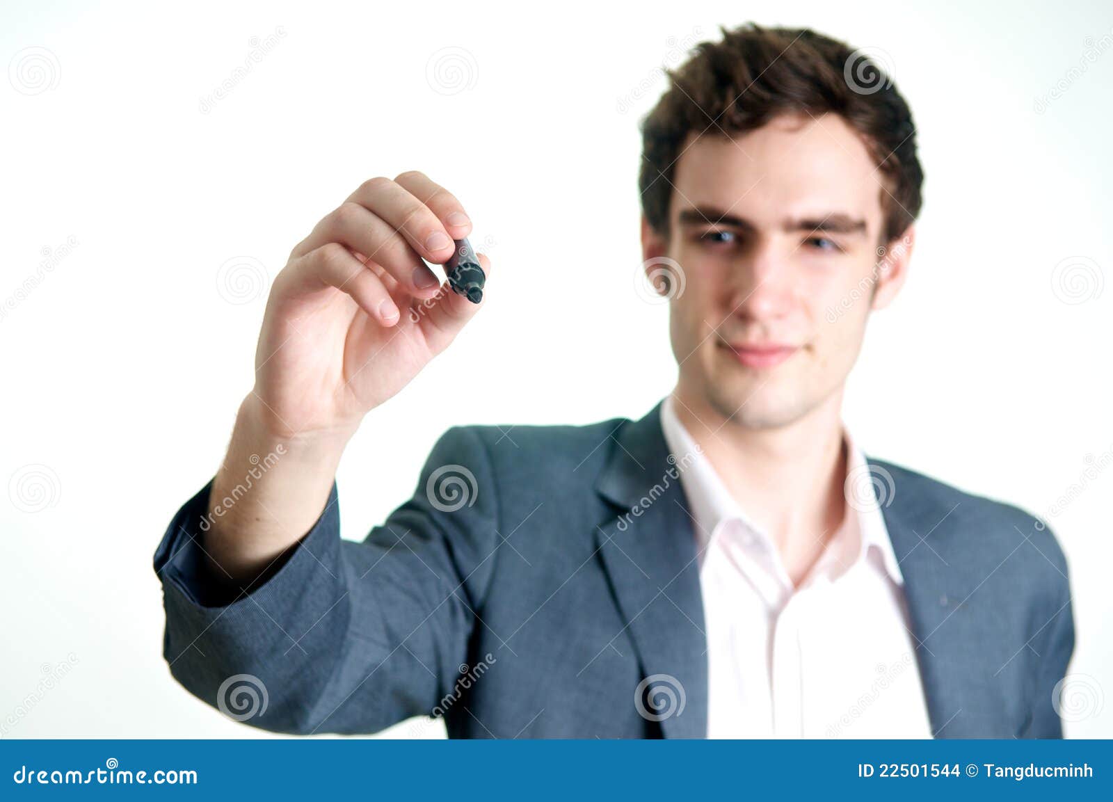 Writing with marker stock photo. Image of white, caucasian - 22501544