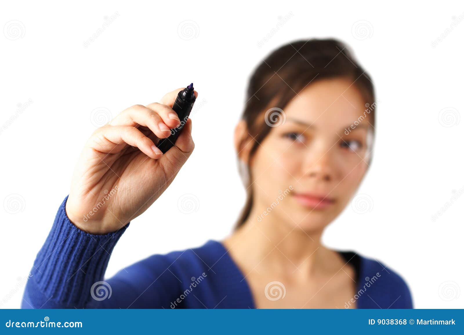Writing with a marker. stock photo. Image of copy, chart - 9038368