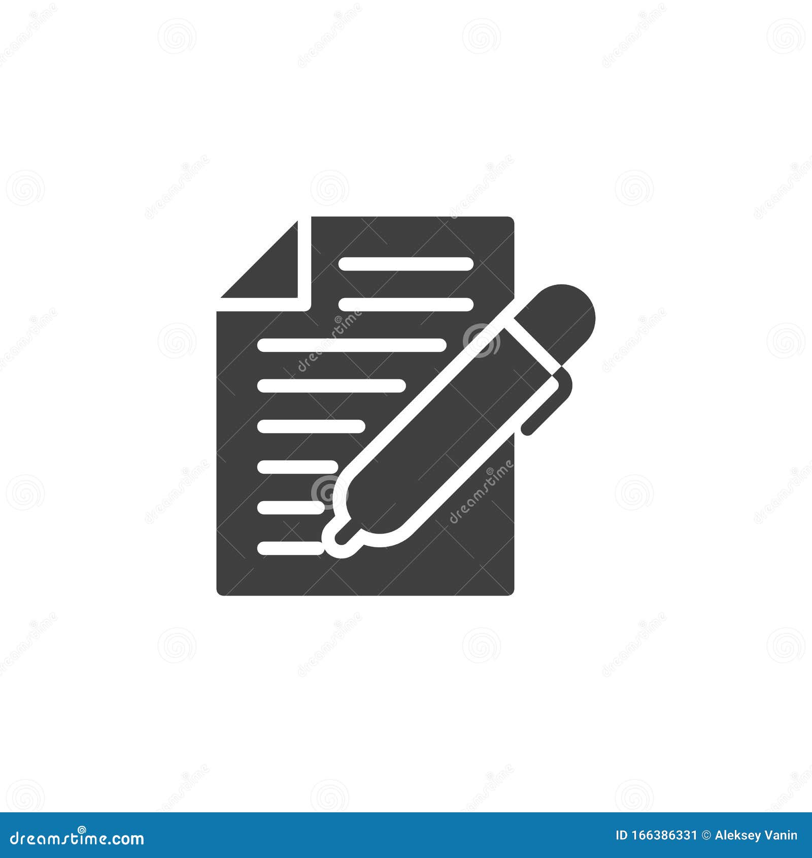 Writing memo vector icon stock vector. Illustration of pixel - 166386331