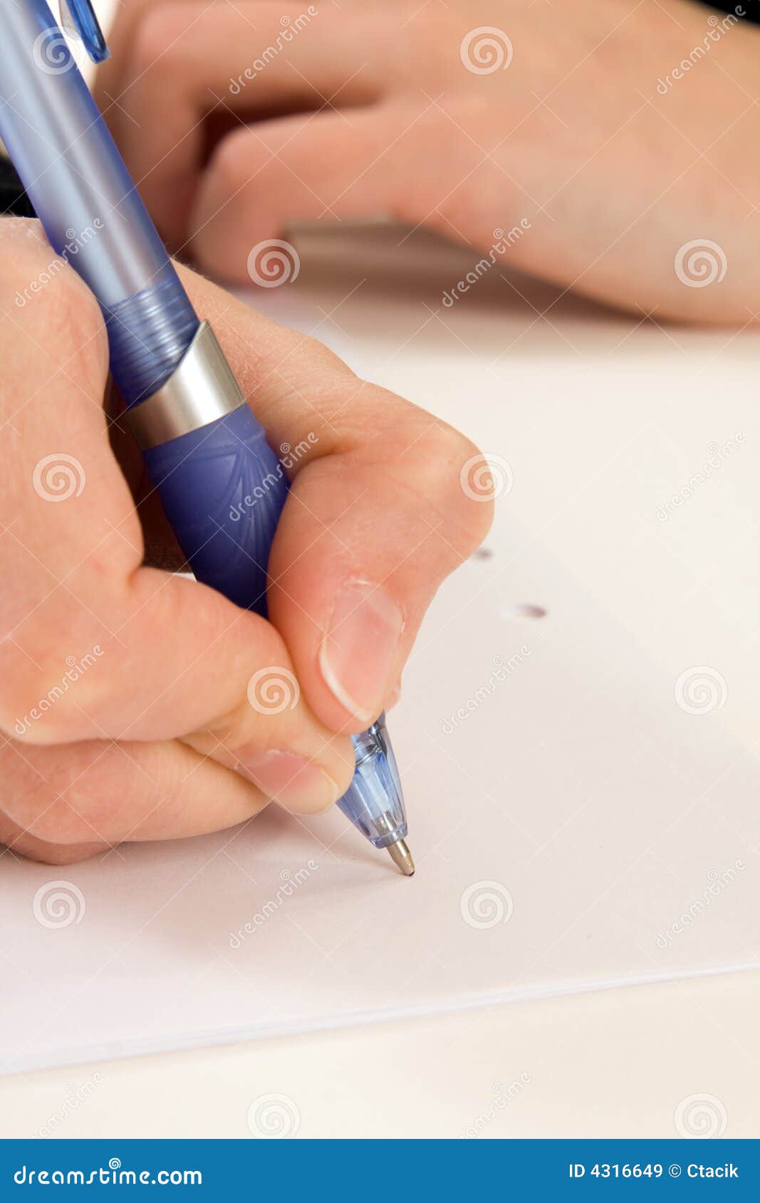 Writing a Message stock image. Image of correspondence - 4316649