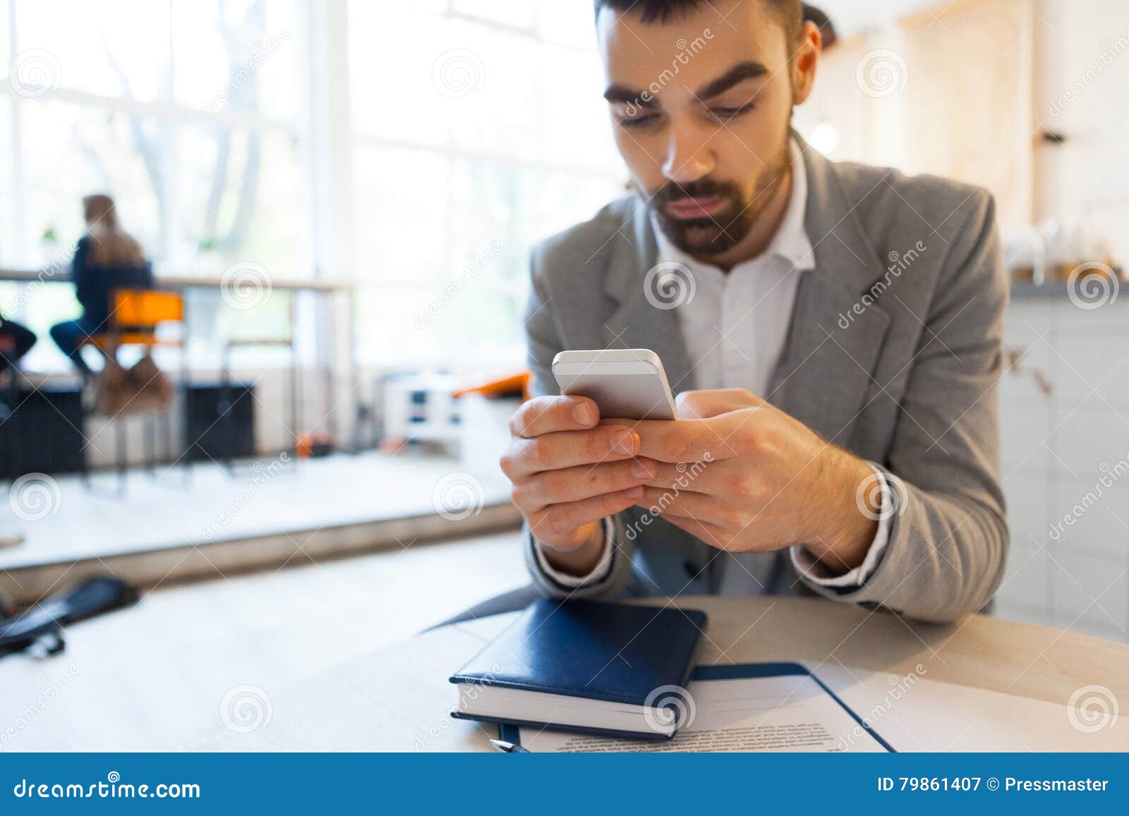 Writing message stock image. Image of corporate, cellphone - 79861407