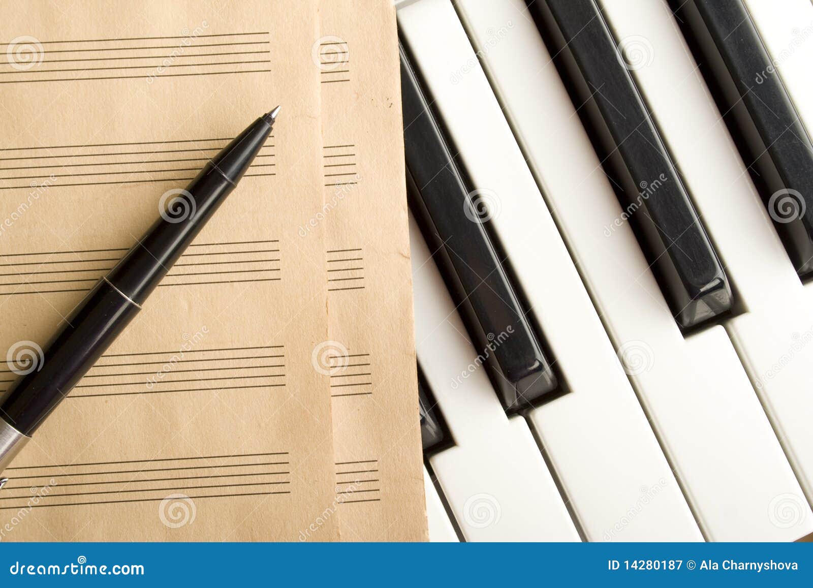 Writing music stock image. Image of black, musician, clean - 14280187