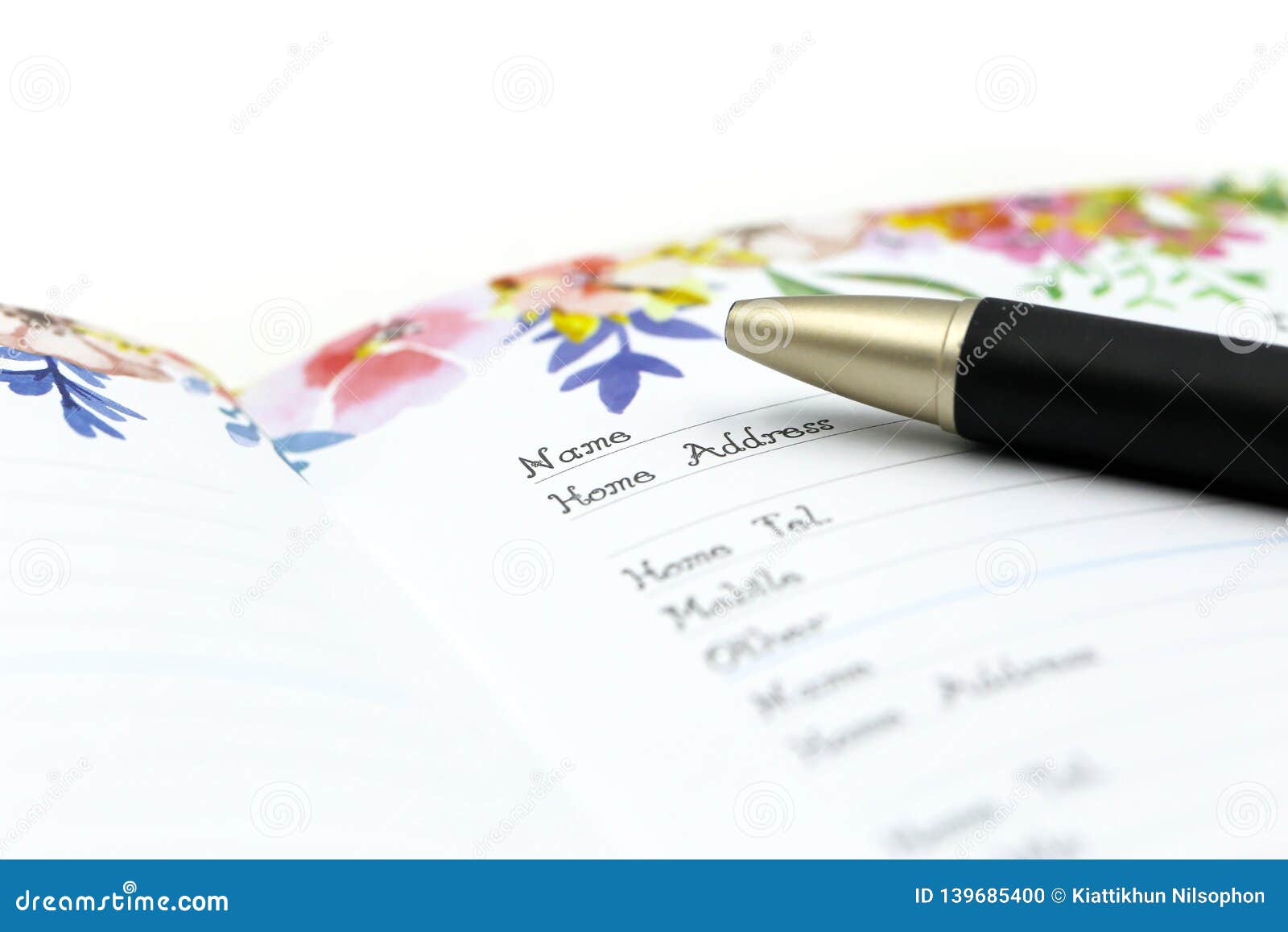 Writing the Name on a Paper with a Pen Using for Concept of Namesake ...