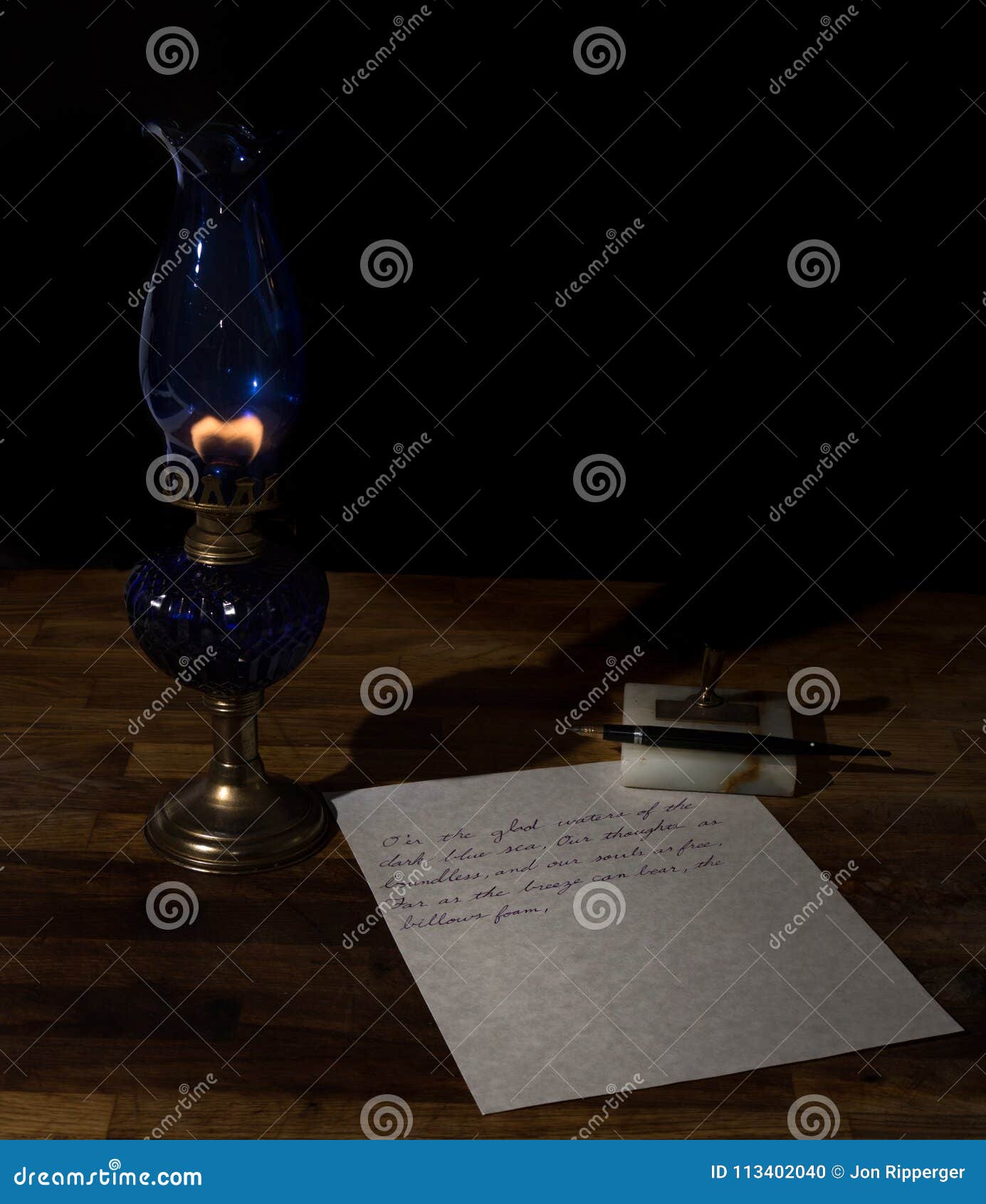 Writing at night stock photo. Image of cursive, night - 113402040
