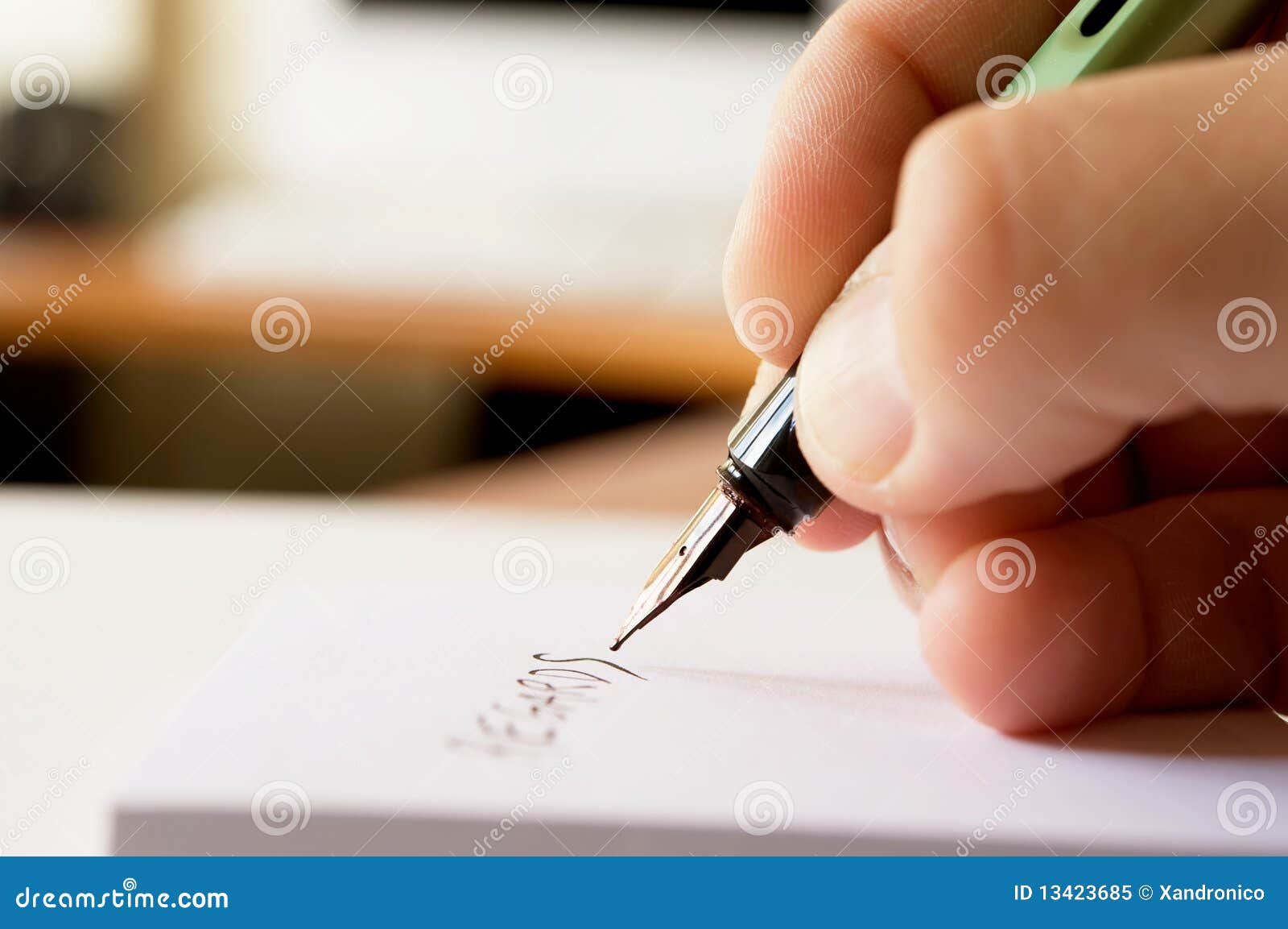 Writing a note stock image. Image of focus, shallow, notes - 13423685