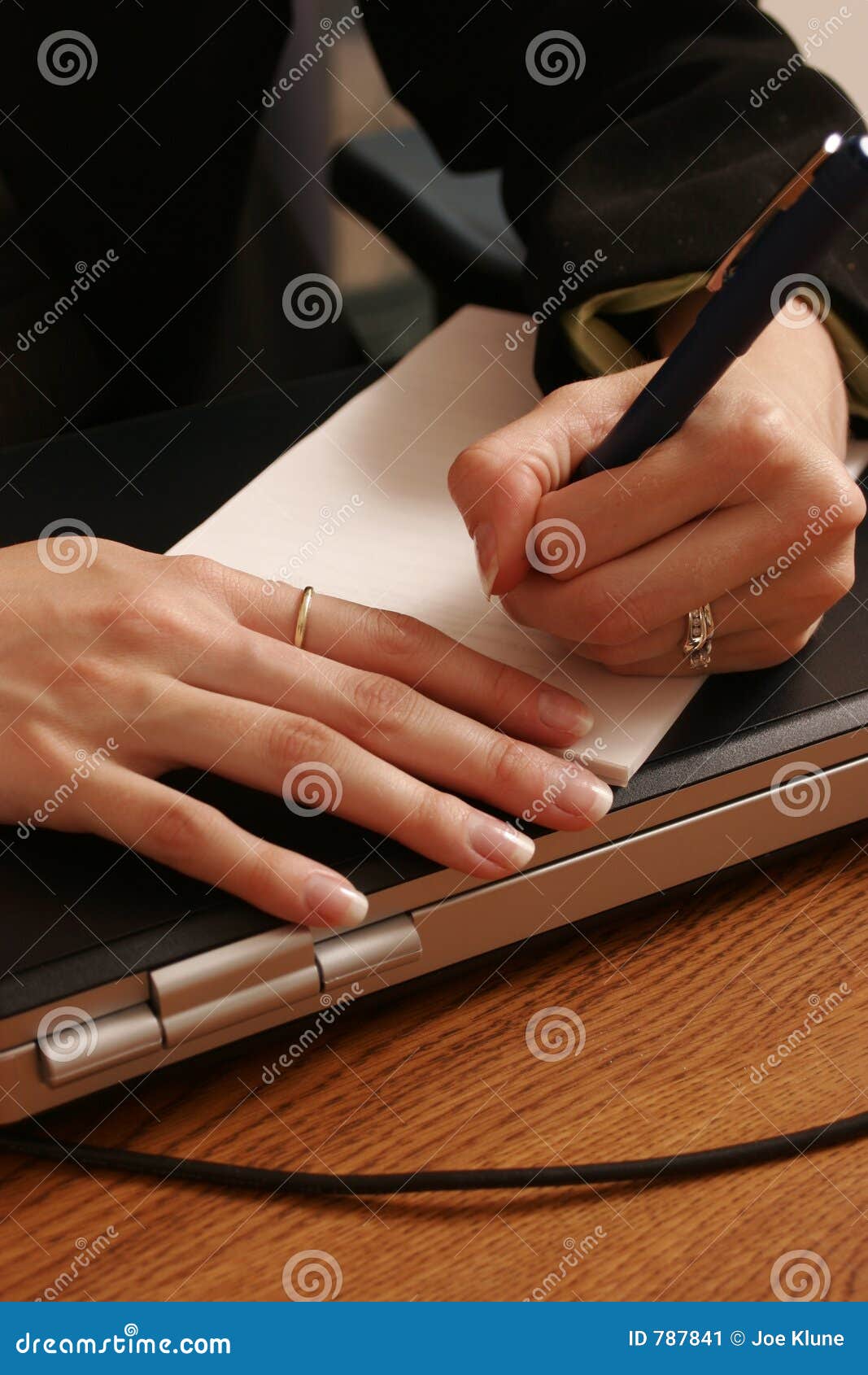 Writing a note. stock image. Image of computer, employee - 787841