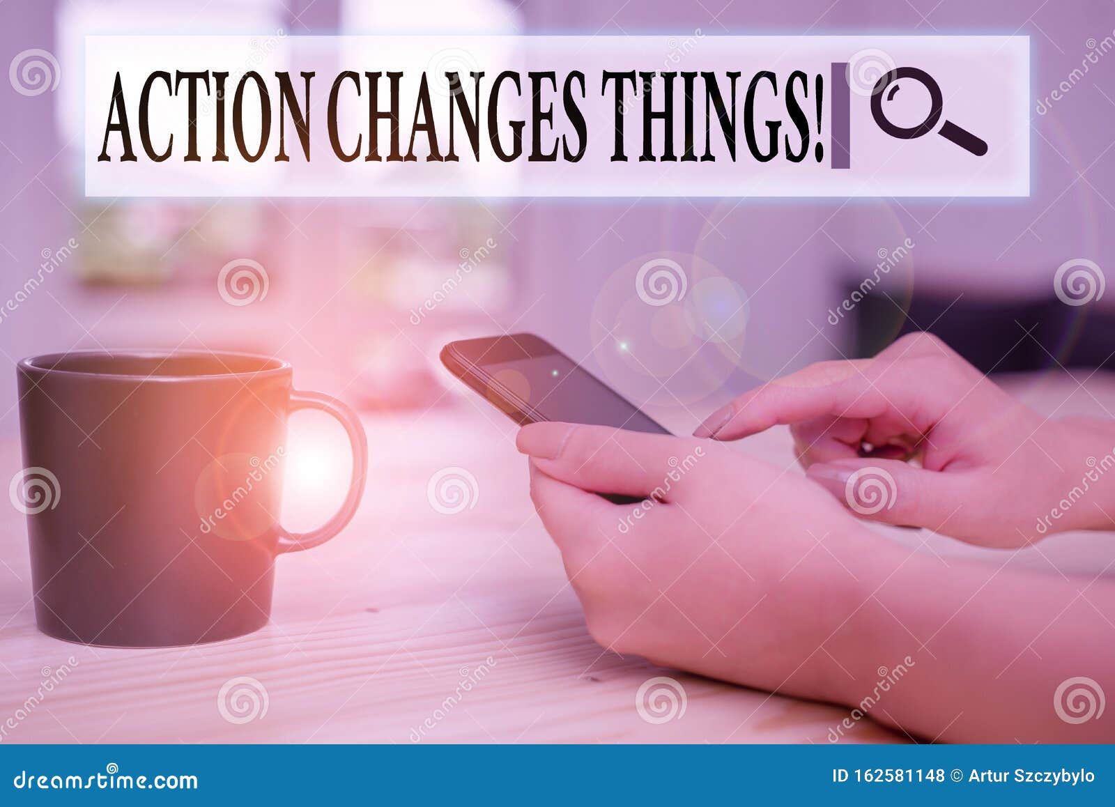 Writing Note Showing Action Changes Things. Business Photo Showcasing ...