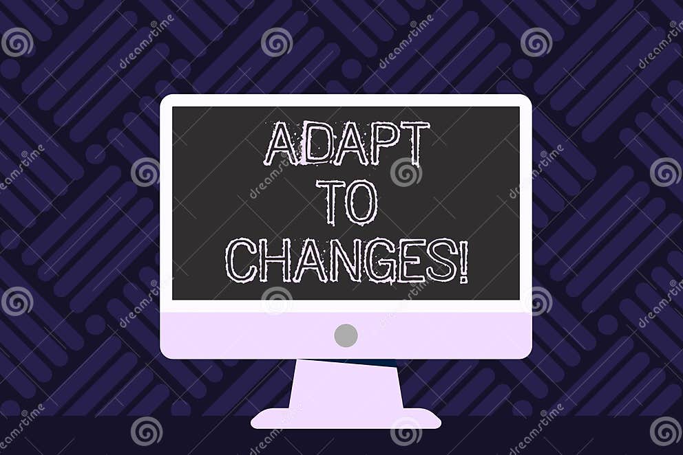 Writing Note Showing Adapt To Changes. Business Photo Showcasing ...