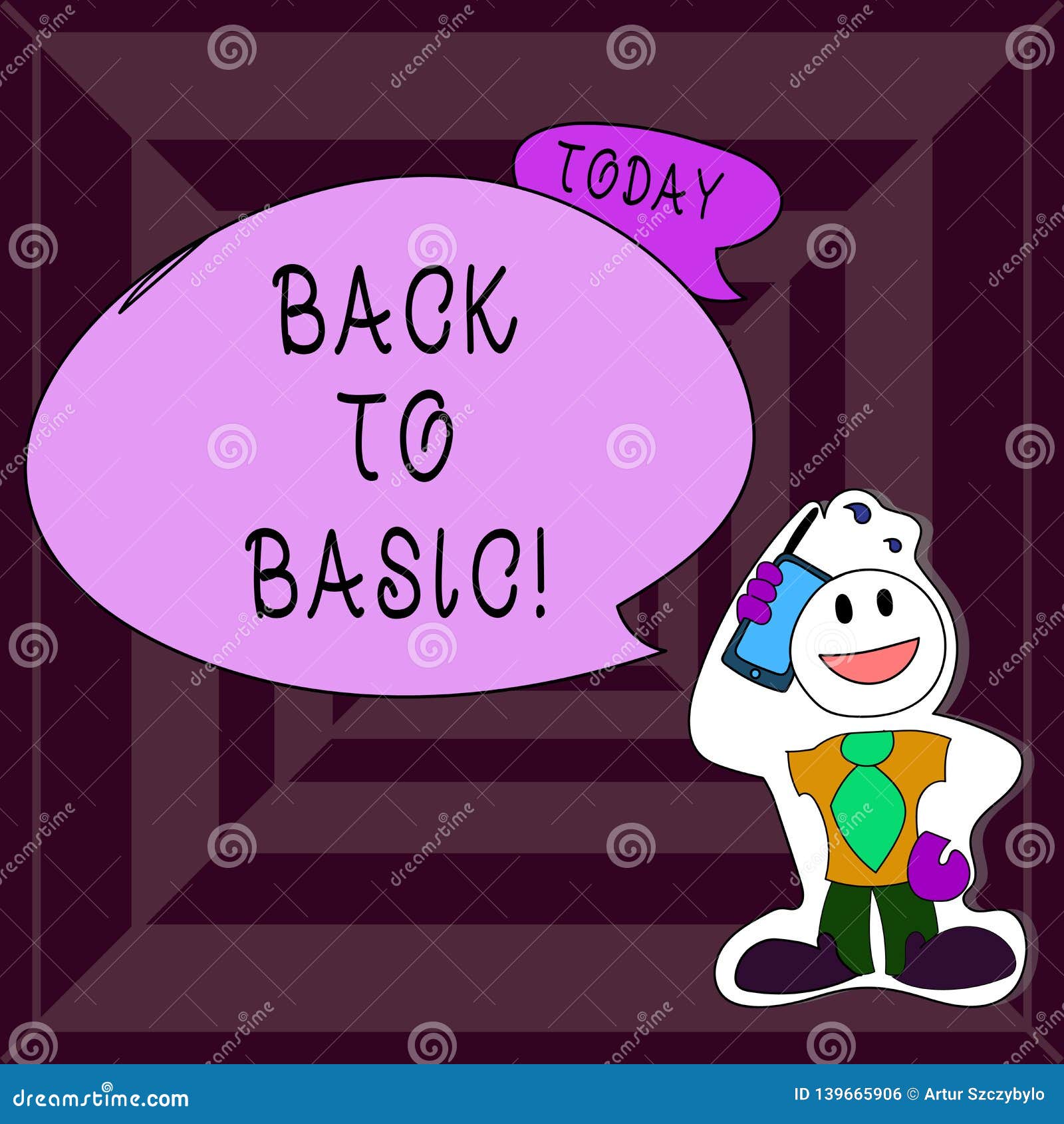 Writing Note Showing Back To Basic. Business Photo Showcasing Return ...