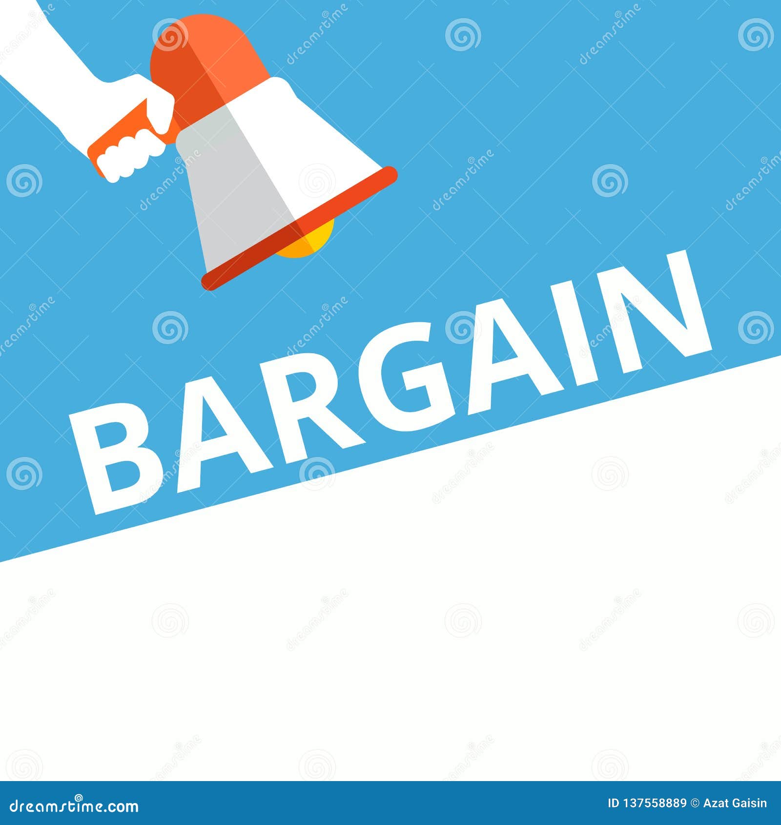 Writing Note Showing Bargain Stock Illustration - Illustration of ...