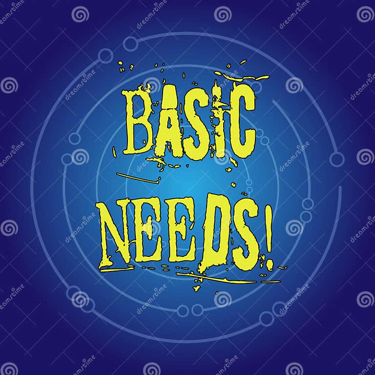 Writing Note Showing Basic Needs. Business Photo Showcasing Measurement ...