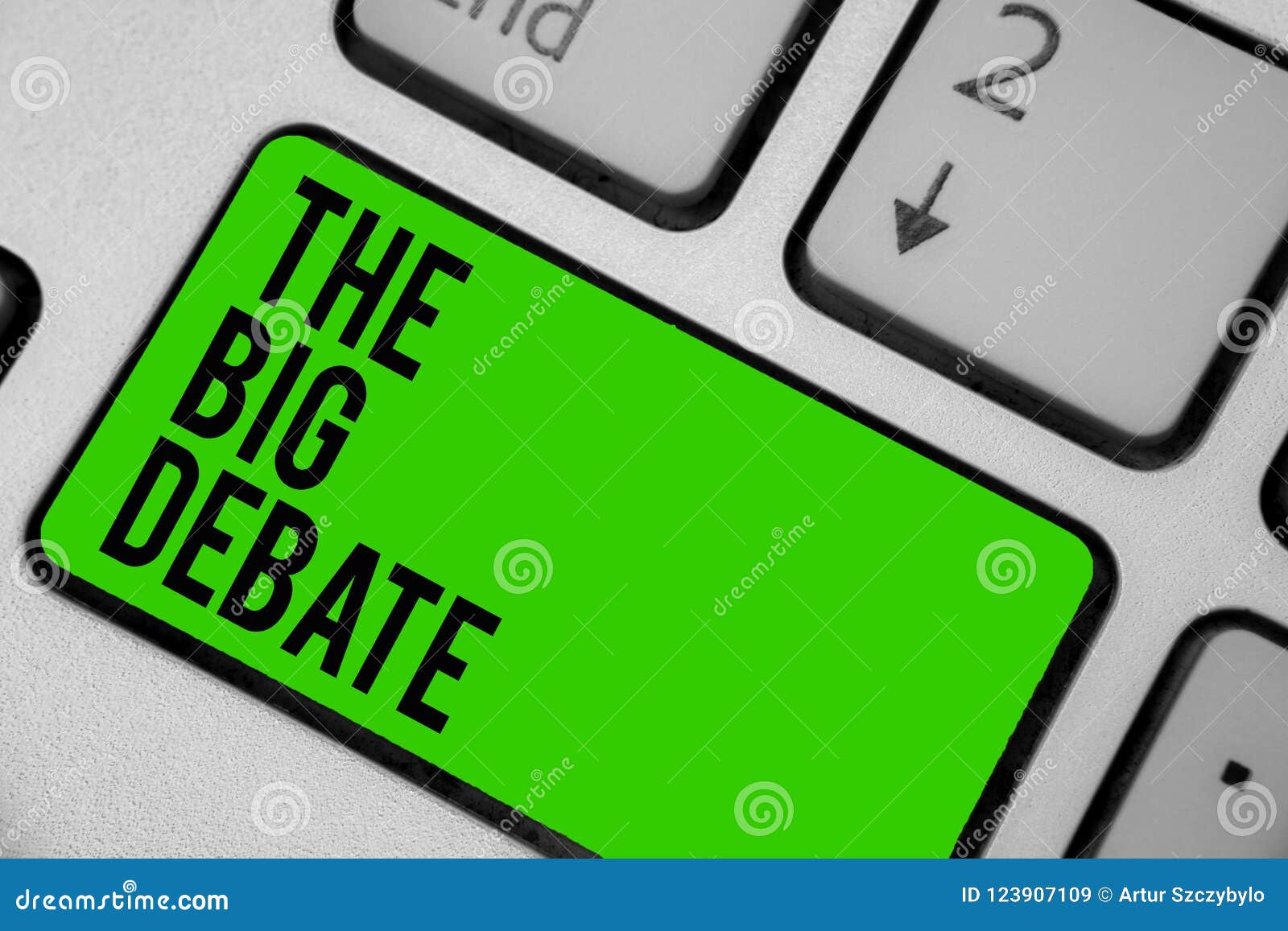 Writing Note Showing the Big Debate. Business Photo Showcasing Lecture ...
