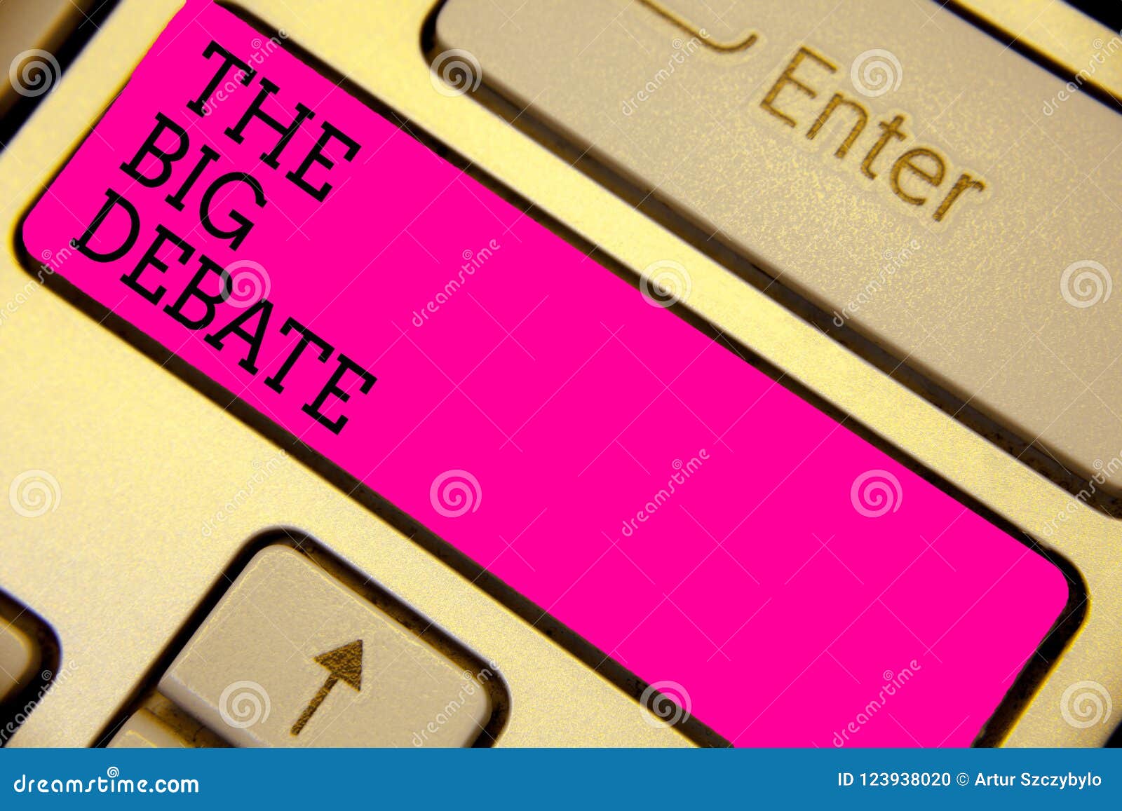 Writing Note Showing the Big Debate. Business Photo Showcasing Lecture ...
