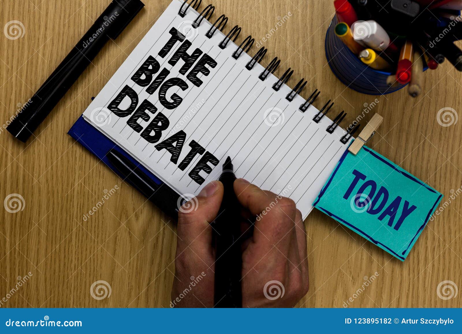 Writing Note Showing the Big Debate. Business Photo Showcasing Lecture ...