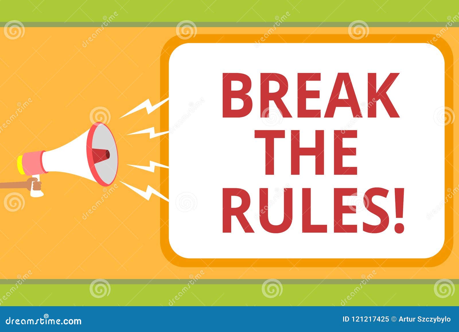 Writing Note Showing Break the Rules. Business Photo Showcasing Make ...