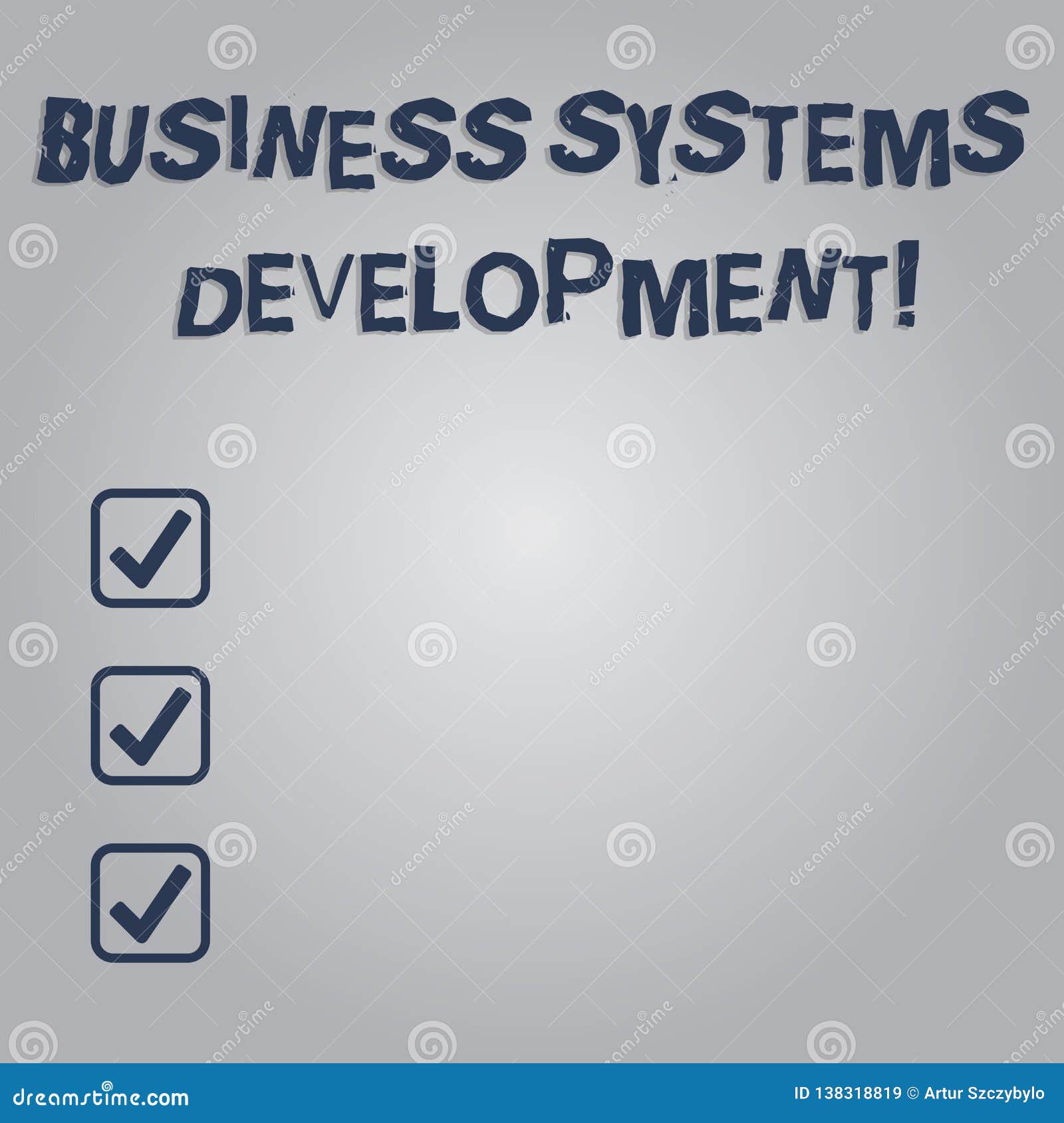 Writing Note Showing Business Systems Development. Business Photo ...