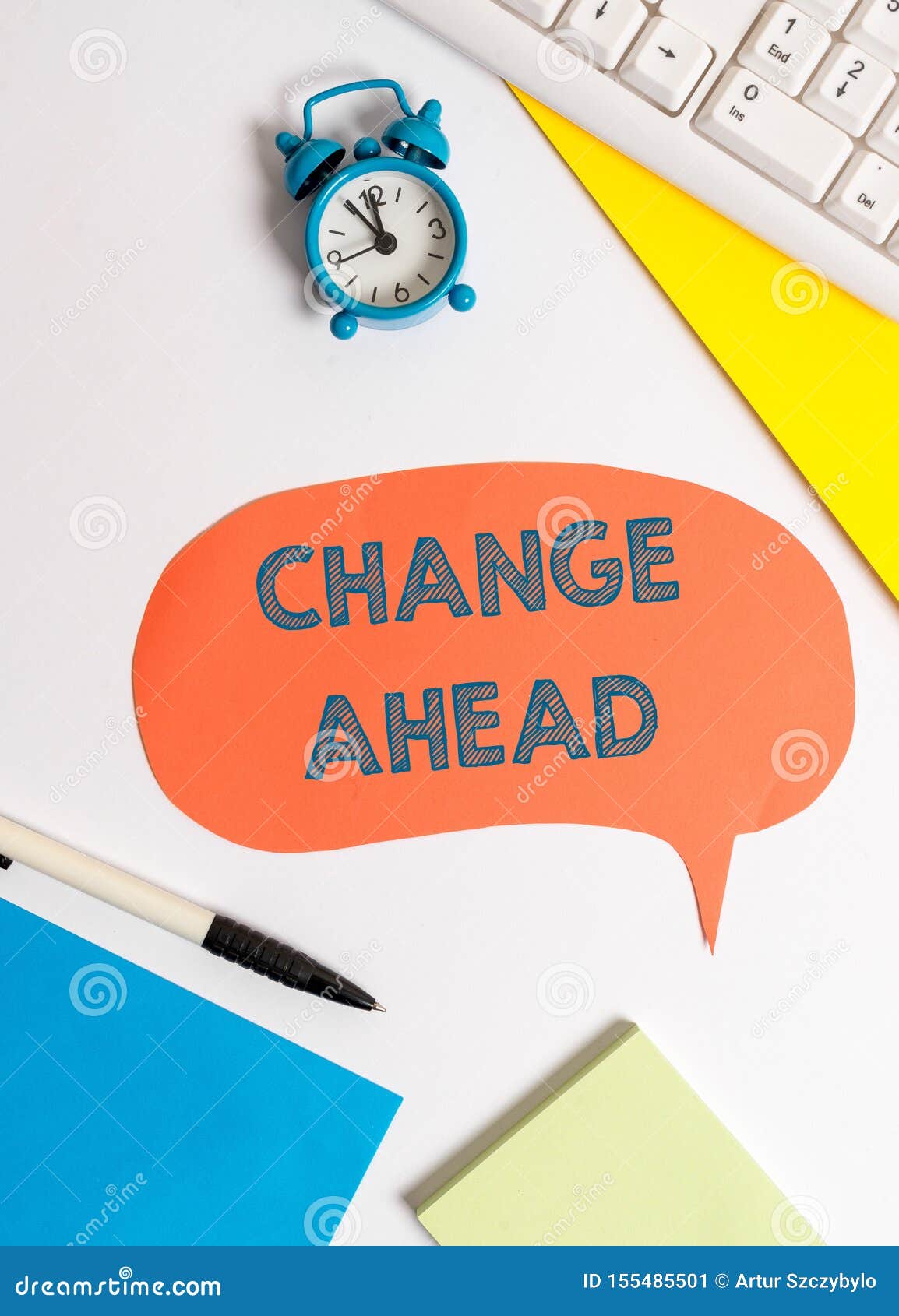 Writing Note Showing Change Ahead. Business Photo Showcasing To Replace ...