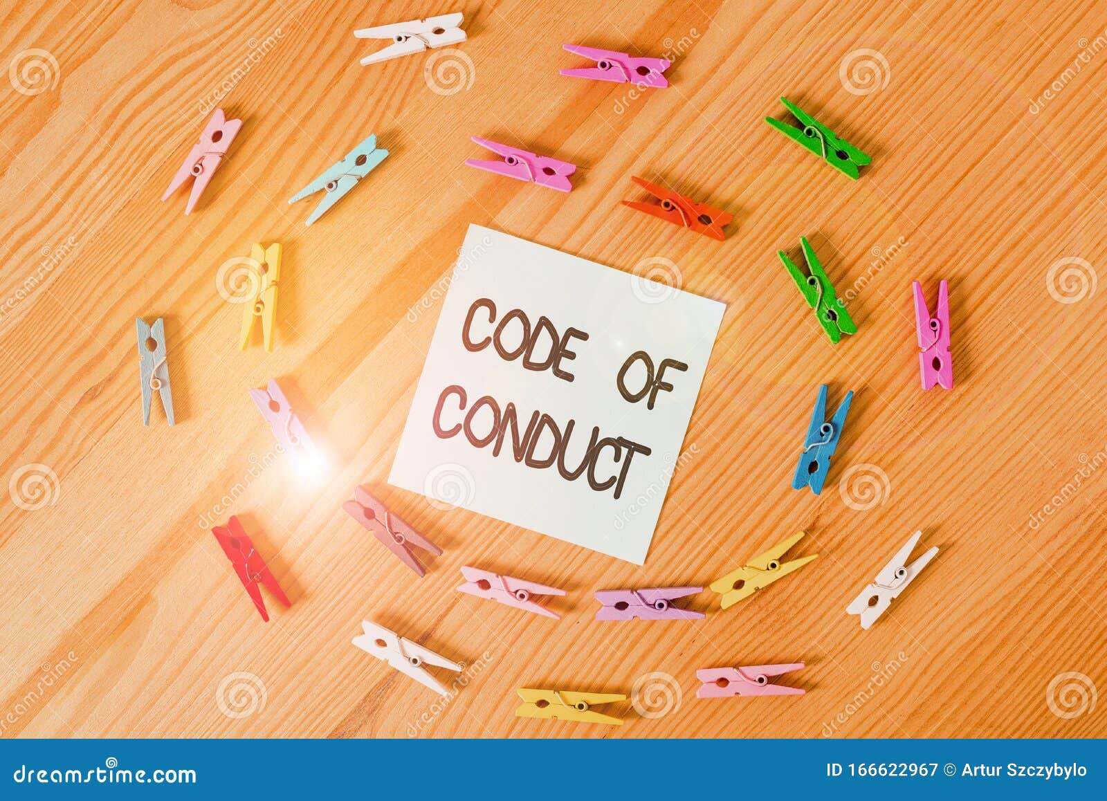 Writing Note Showing Code of Conduct. Business Photo Showcasing Ethics ...