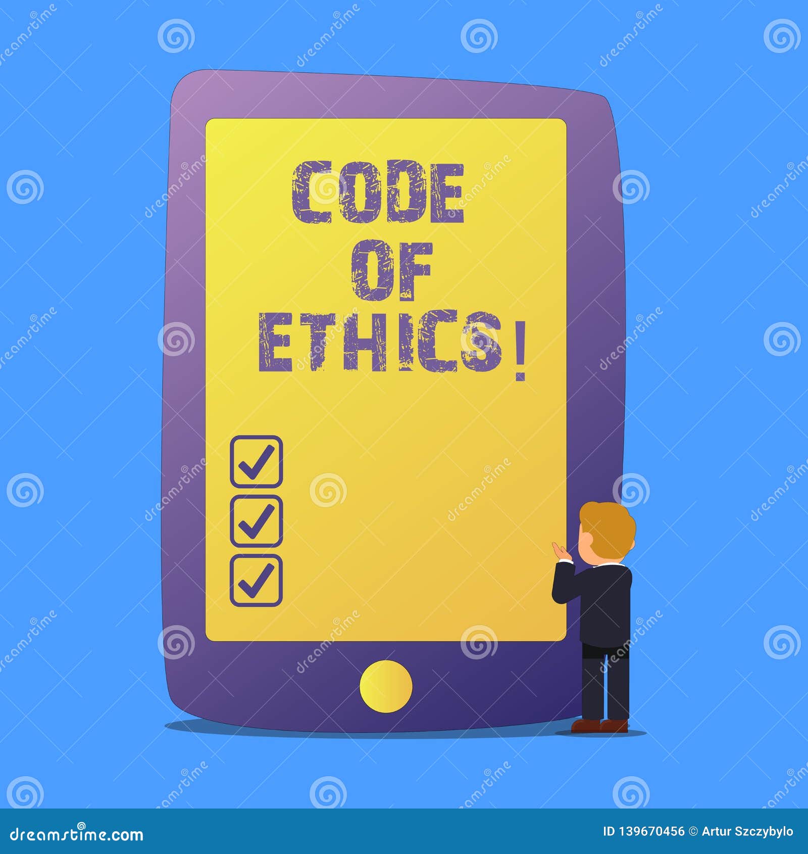 Writing Note Showing Code of Ethics. Business Photo Showcasing Moral ...