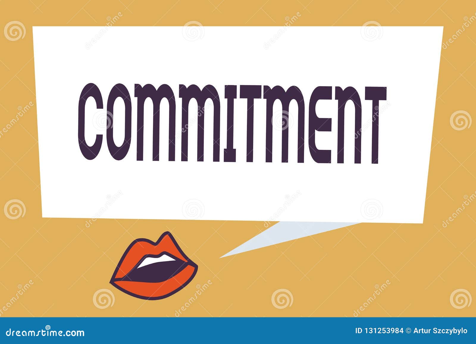 Writing Note Showing Commitment. Business Photo Showcasing Quality of ...
