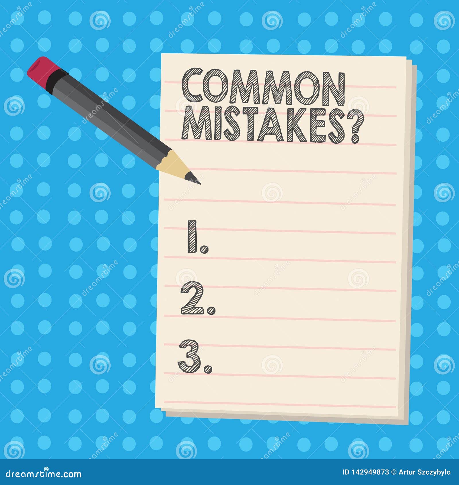 Writing Note Showing Common Mistakes Question. Business Photo ...