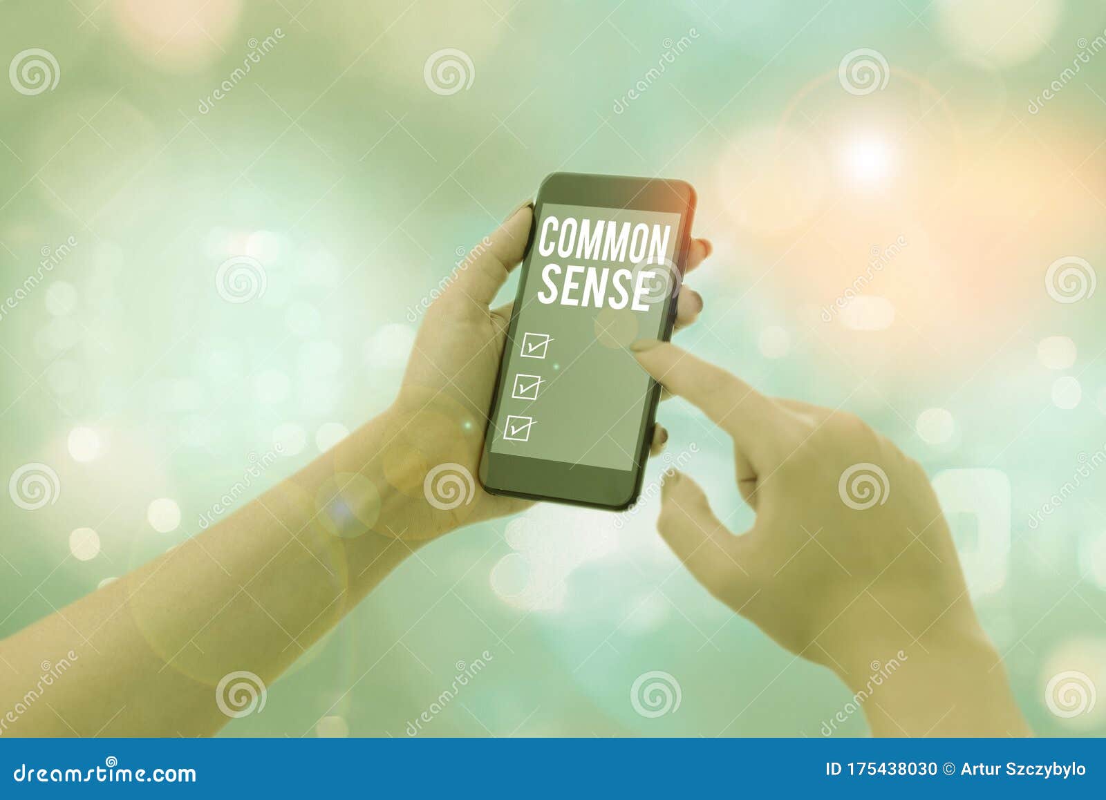 Writing Note Showing Common Sense. Business Photo Showcasing Having ...