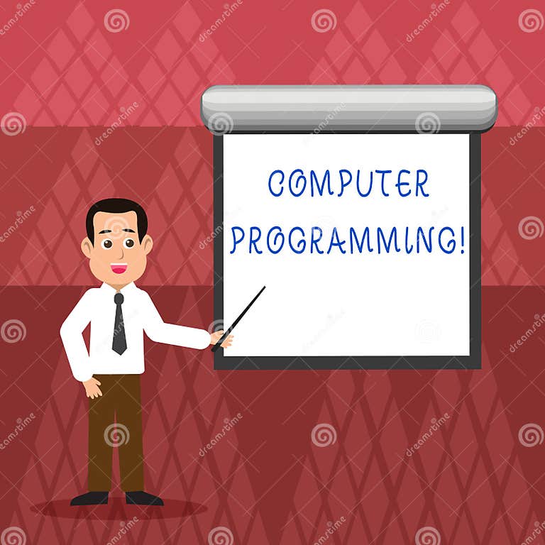 Writing Note Showing Computer Programming. Business Photo Showcasing Process that Instructs a ...