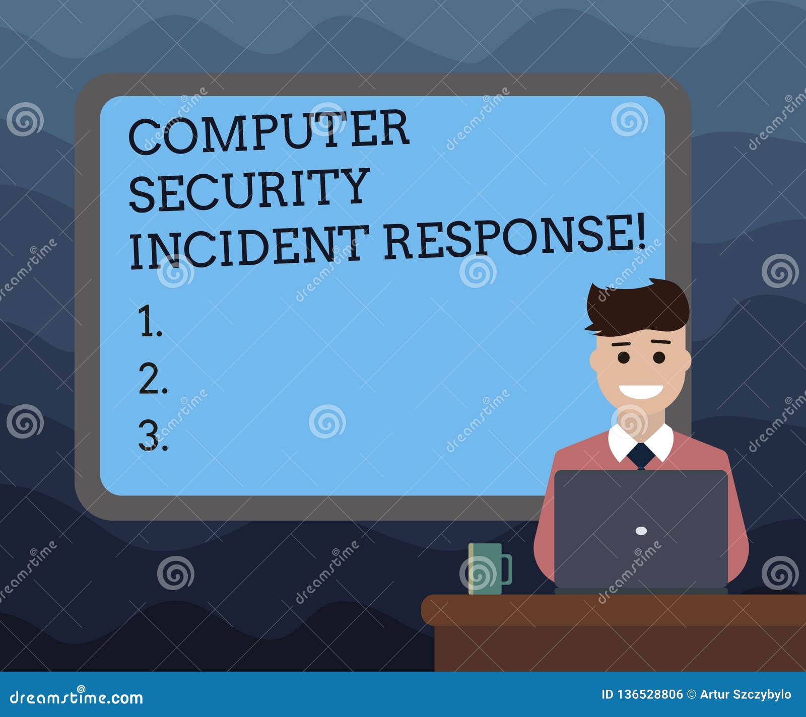 Writing Note Showing Computer Security Incident Response. Business ...