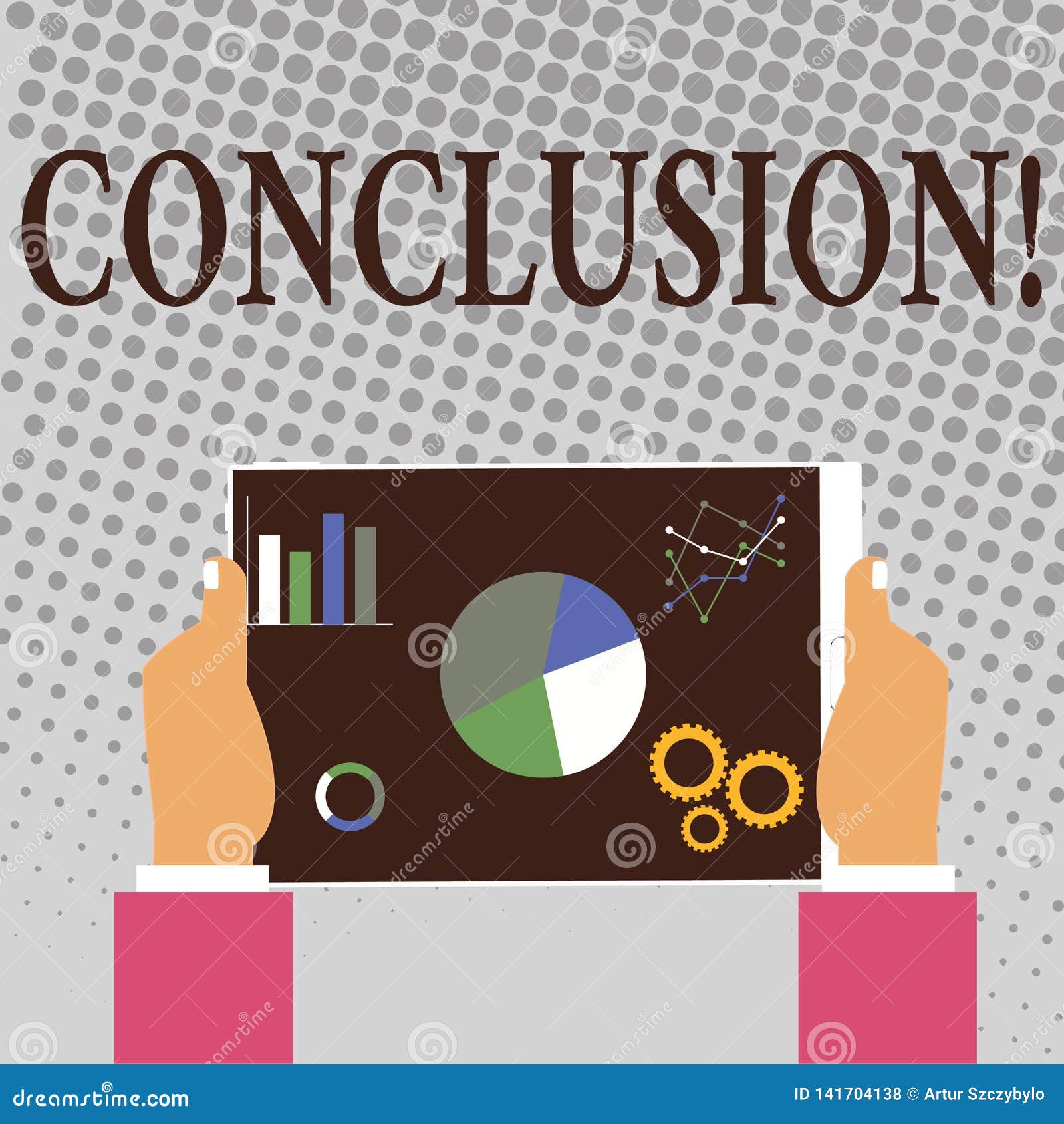 Writing Note Showing Conclusion. Business Photo Showcasing Results ...