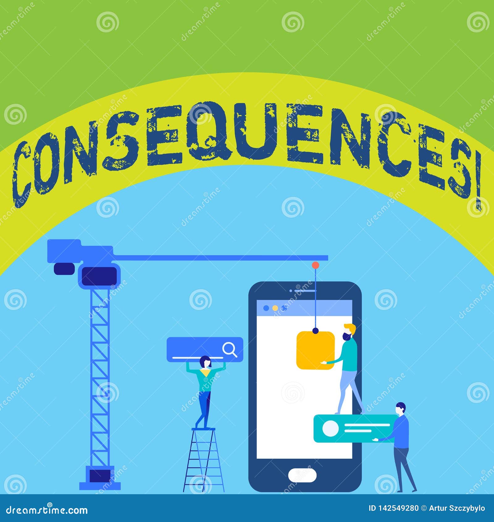 Writing Note Showing Consequences. Business Photo Showcasing Result ...