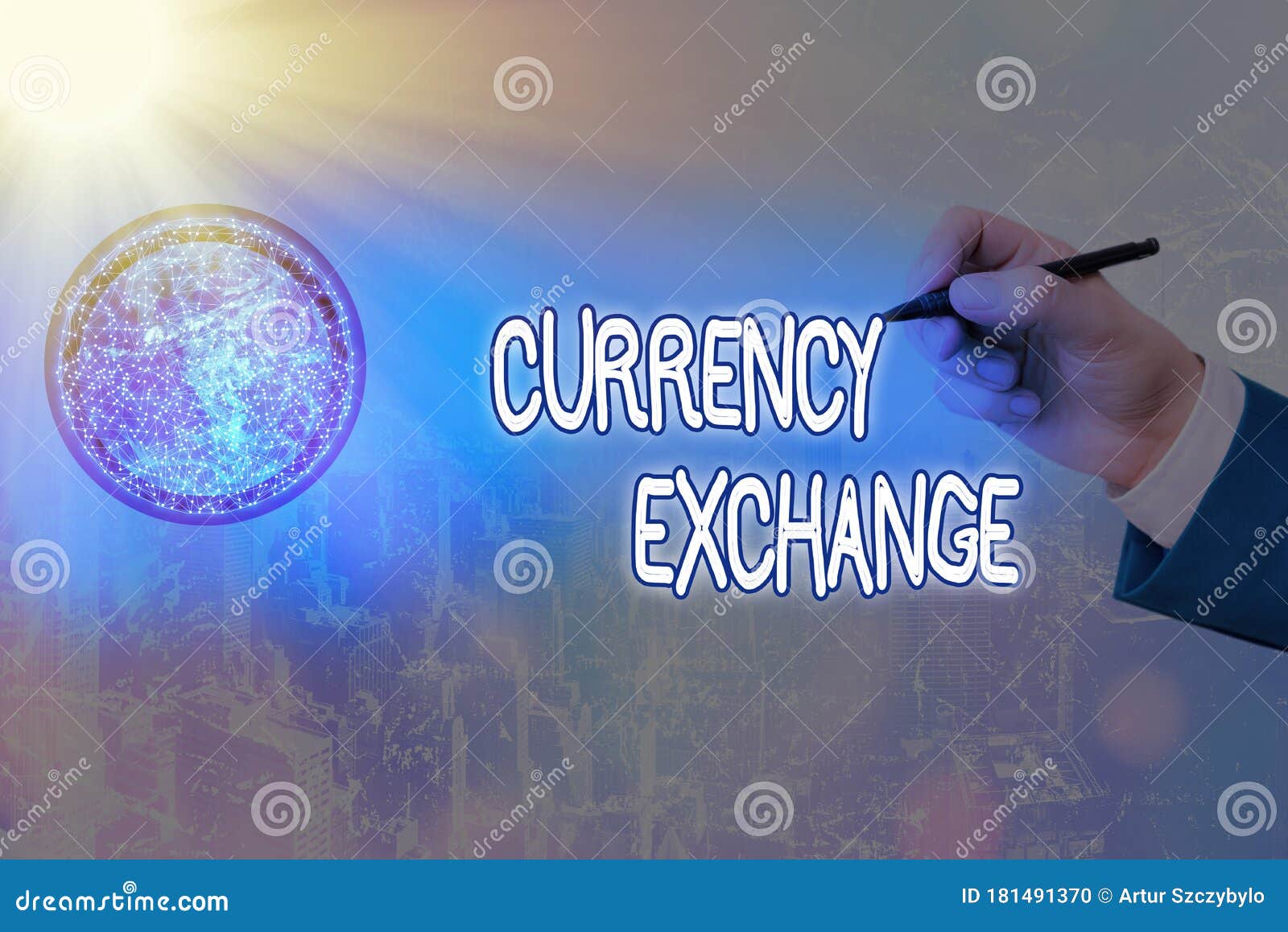 Writing Note Showing Currency Exchange. Business Photo Showcasing ...