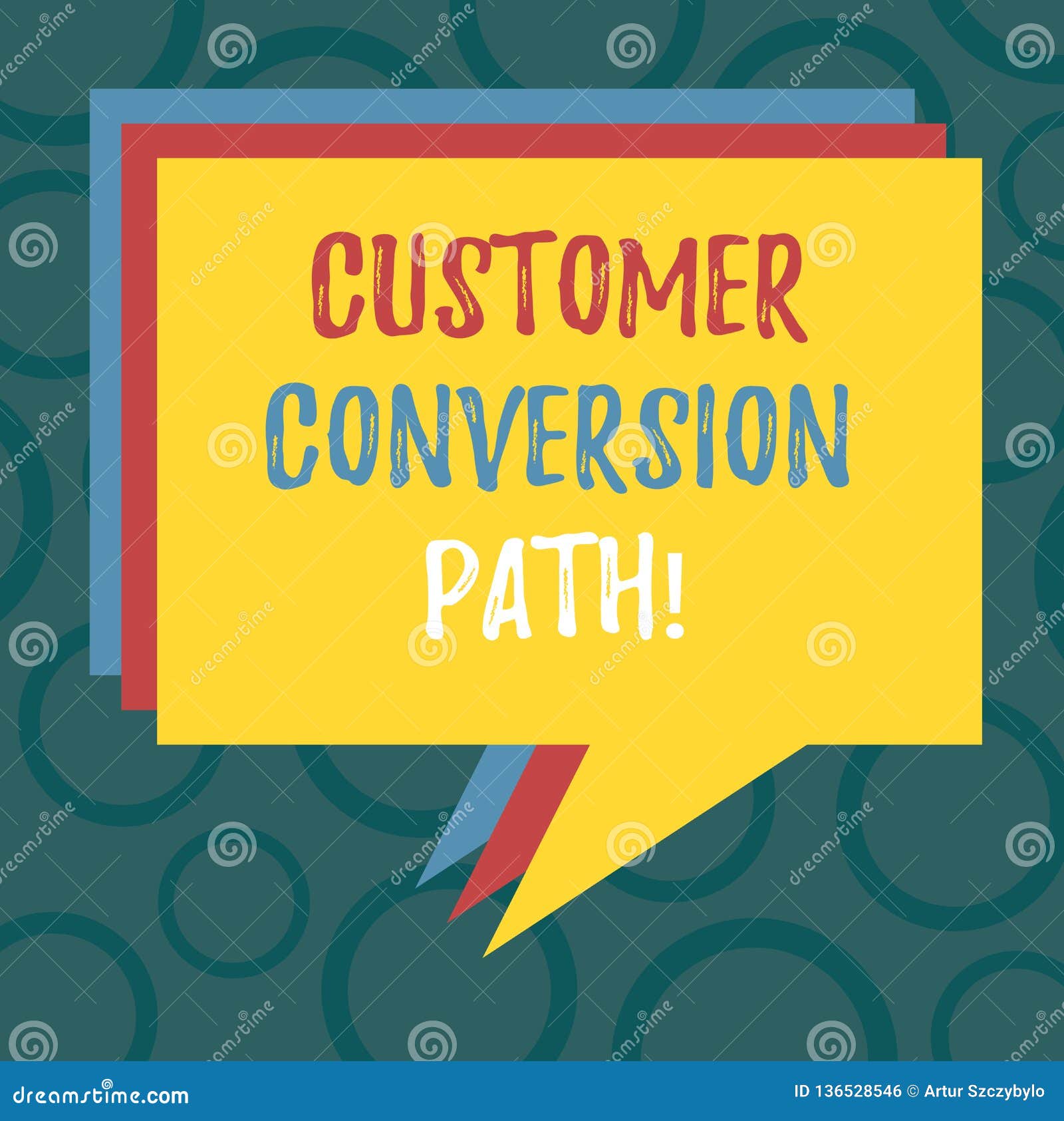 Writing Note Showing Customer Conversion Path. Business Photo ...
