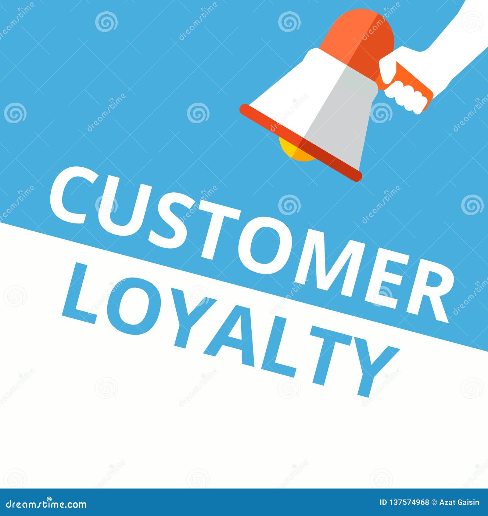 Writing Note Showing Customer Loyalty Stock Illustration - Illustration ...