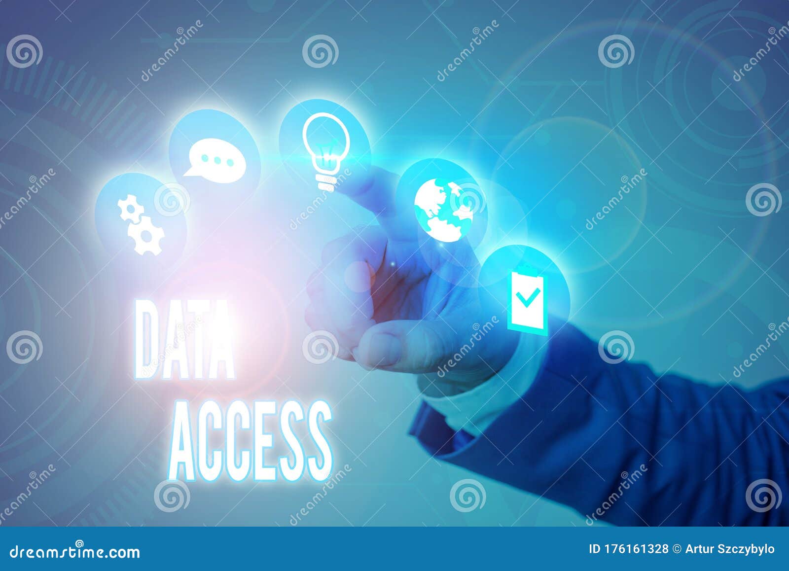 Writing Note Showing Data Access. Business Photo Showcasing a User S is ...