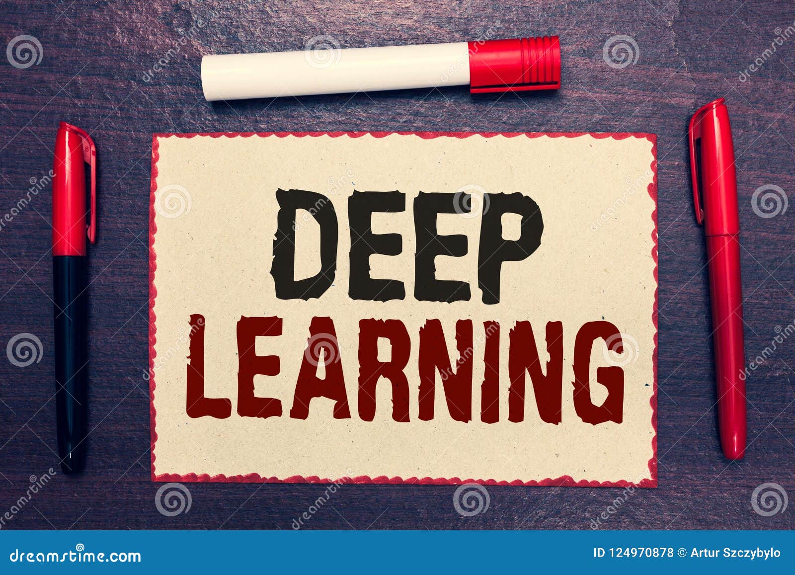 Writing Note Showing Deep Learning Business Photo Showcasing Hierarchical Abstractions