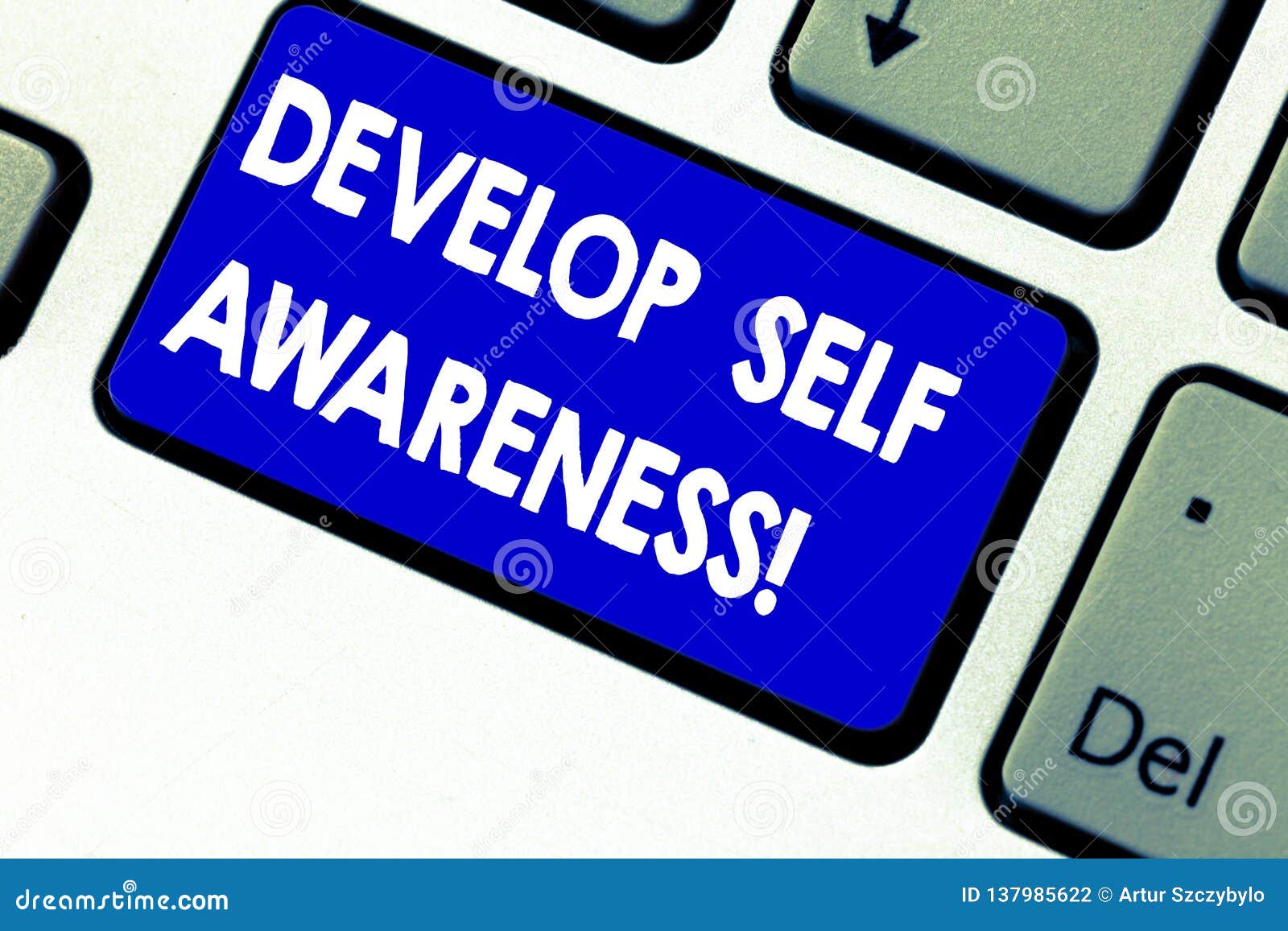 Writing Note Showing Develop Self Awareness. Business Photo Showcasing ...