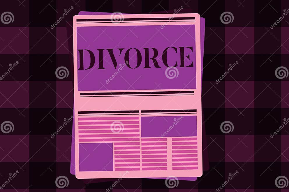 Writing Note Showing Divorce Business Photo Showcasing Legal
