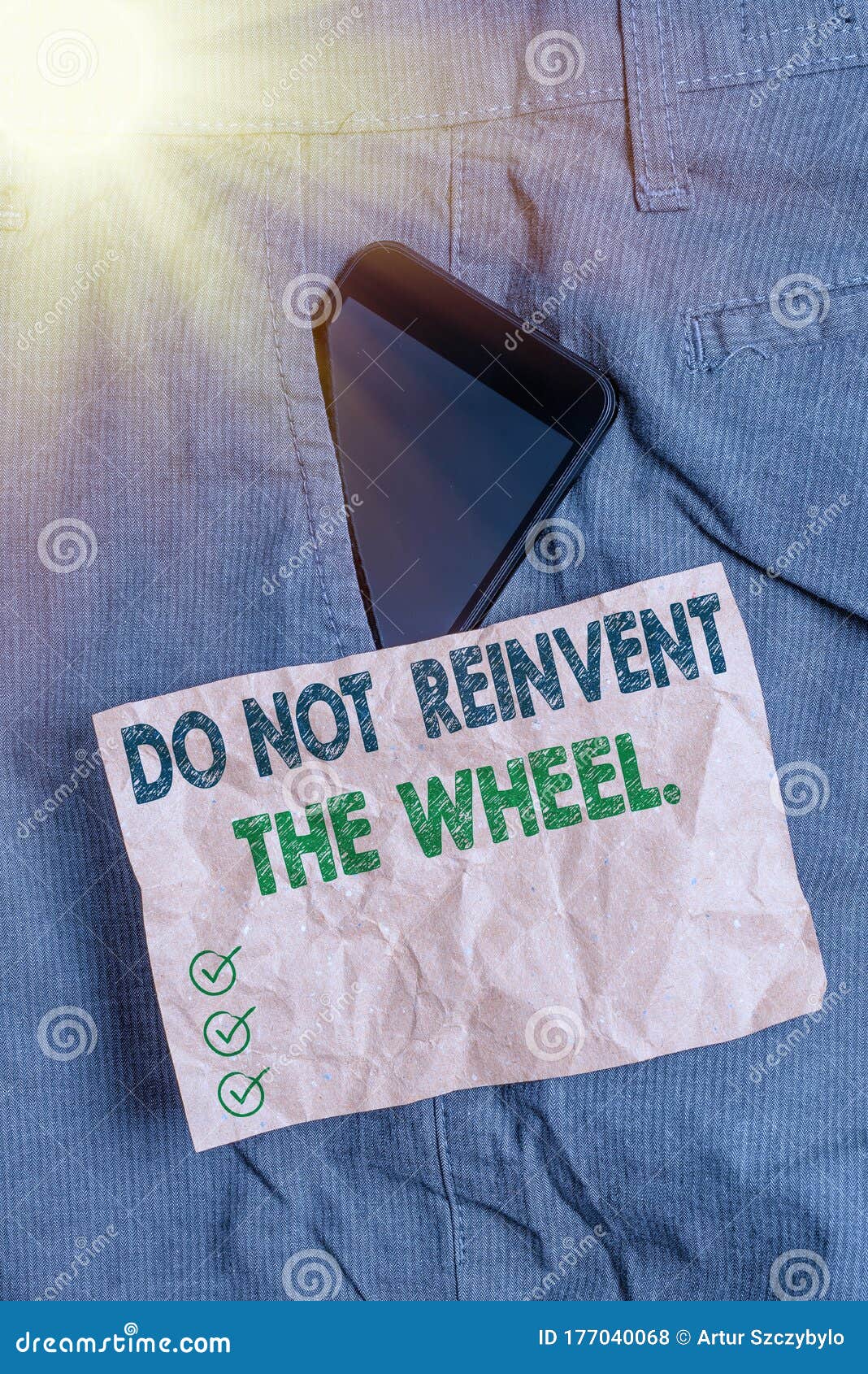 Writing Note Showing Do Not Reinvent the Wheel. Business Photo ...