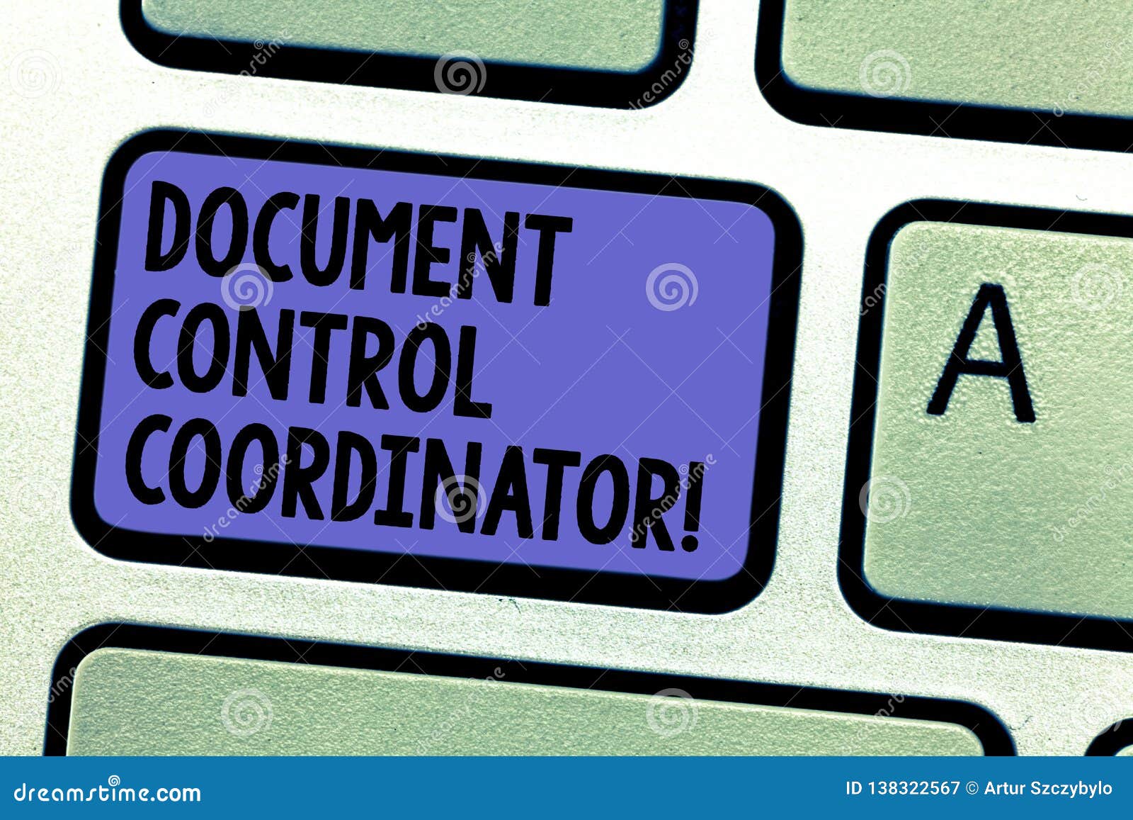 Writing Note Showing Document Control Coordinator. Business Photo ...