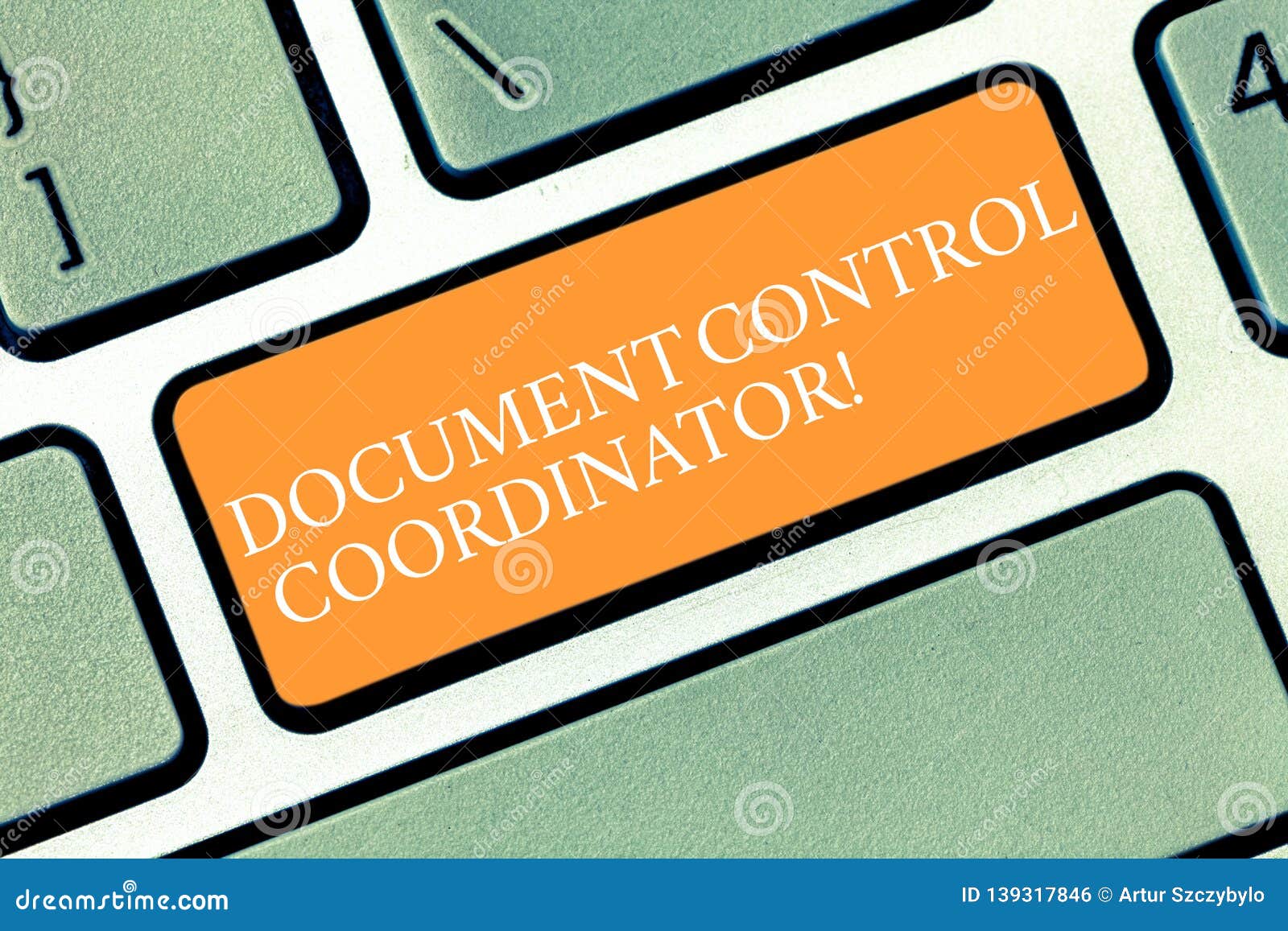 Writing Note Showing Document Control Coordinator. Business Photo ...