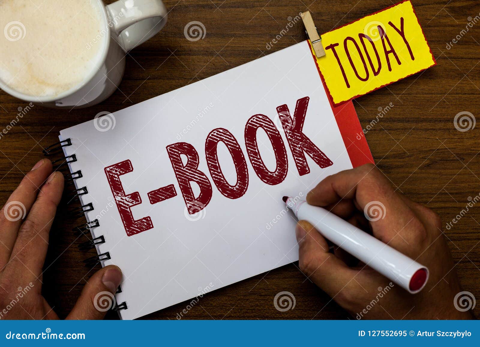 Writing Note Showing E Book. Business Photo Showcasing Electronic ...