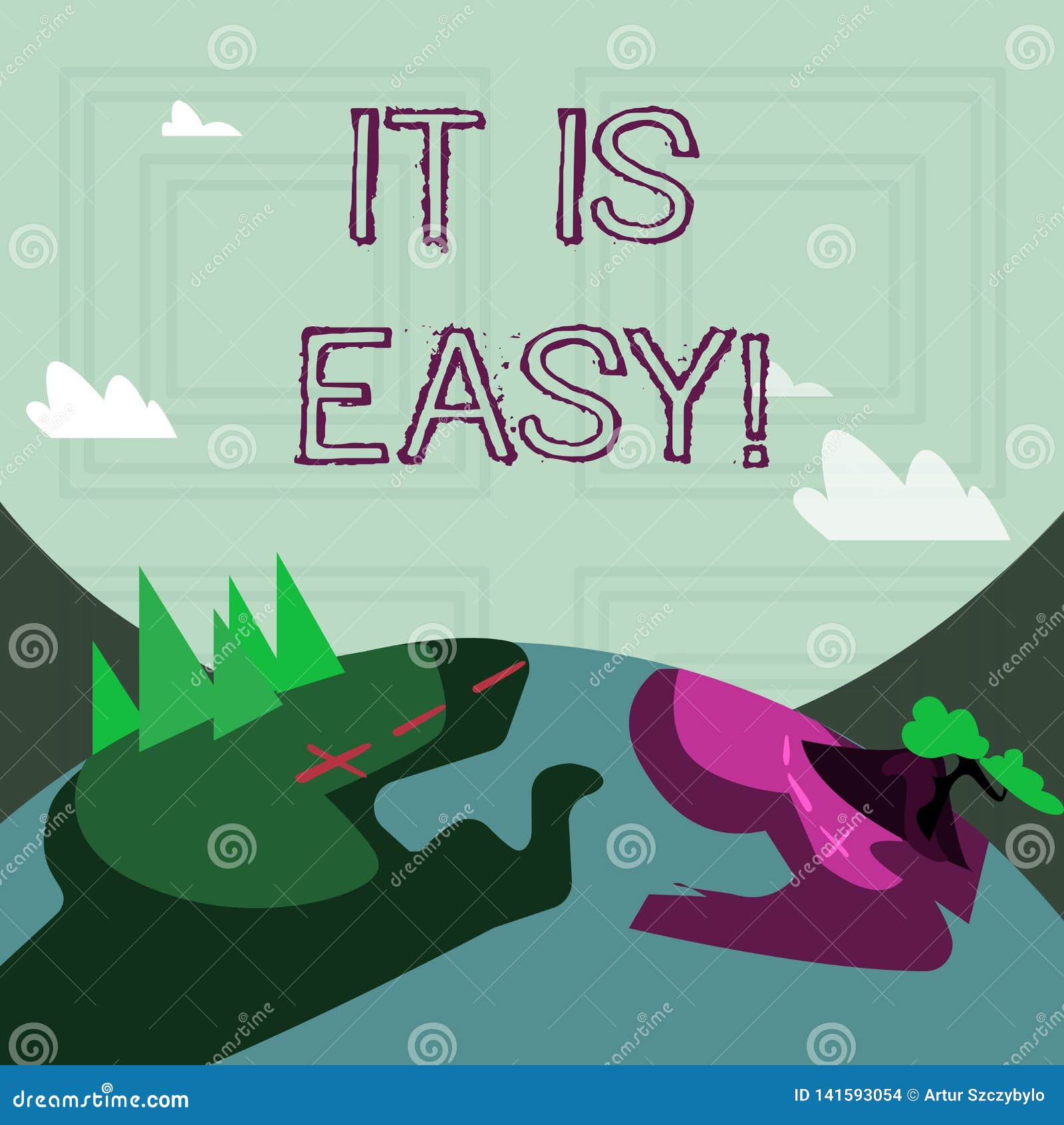 Writing Note Showing it is Easy. Business Photo Showcasing Clear Simple ...