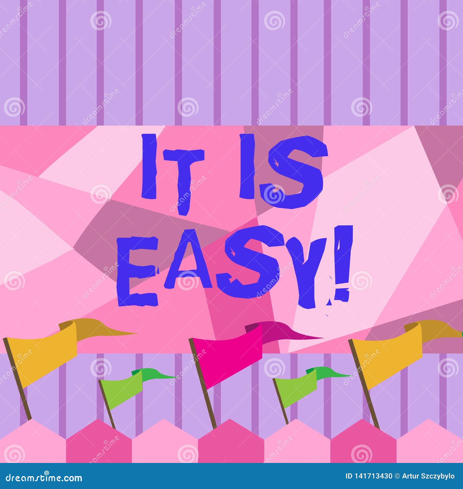 Writing Note Showing it is Easy. Business Photo Showcasing Clear Simple ...