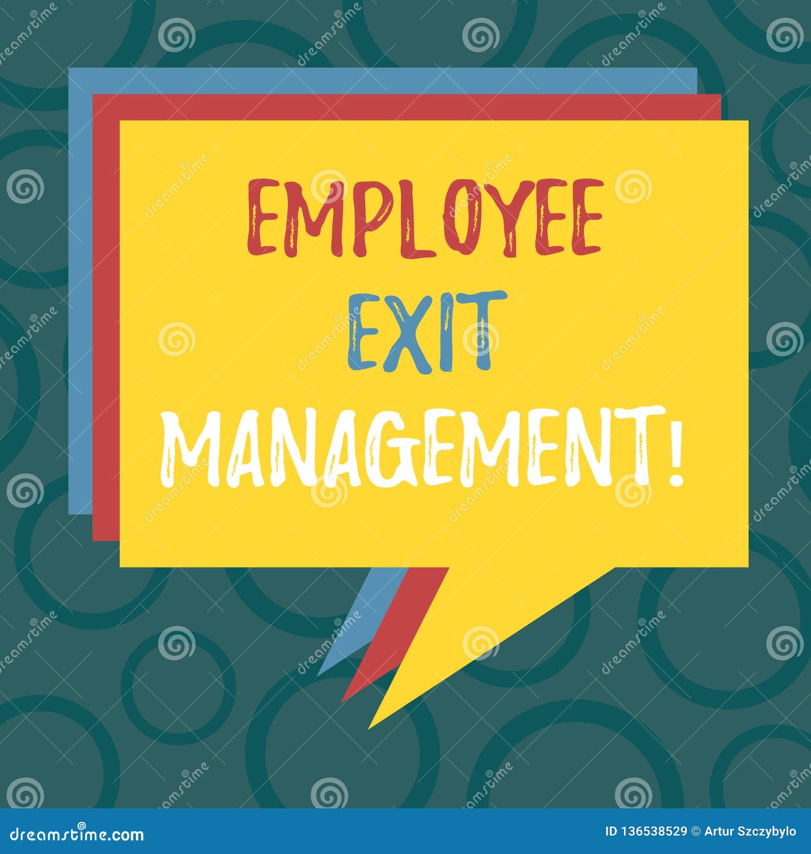 Writing Note Showing Employee Exit Management. Business Photo ...
