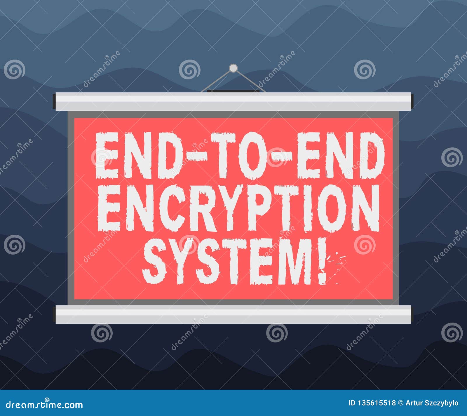Writing Note Showing End To End Encryption System. Business Photo ...