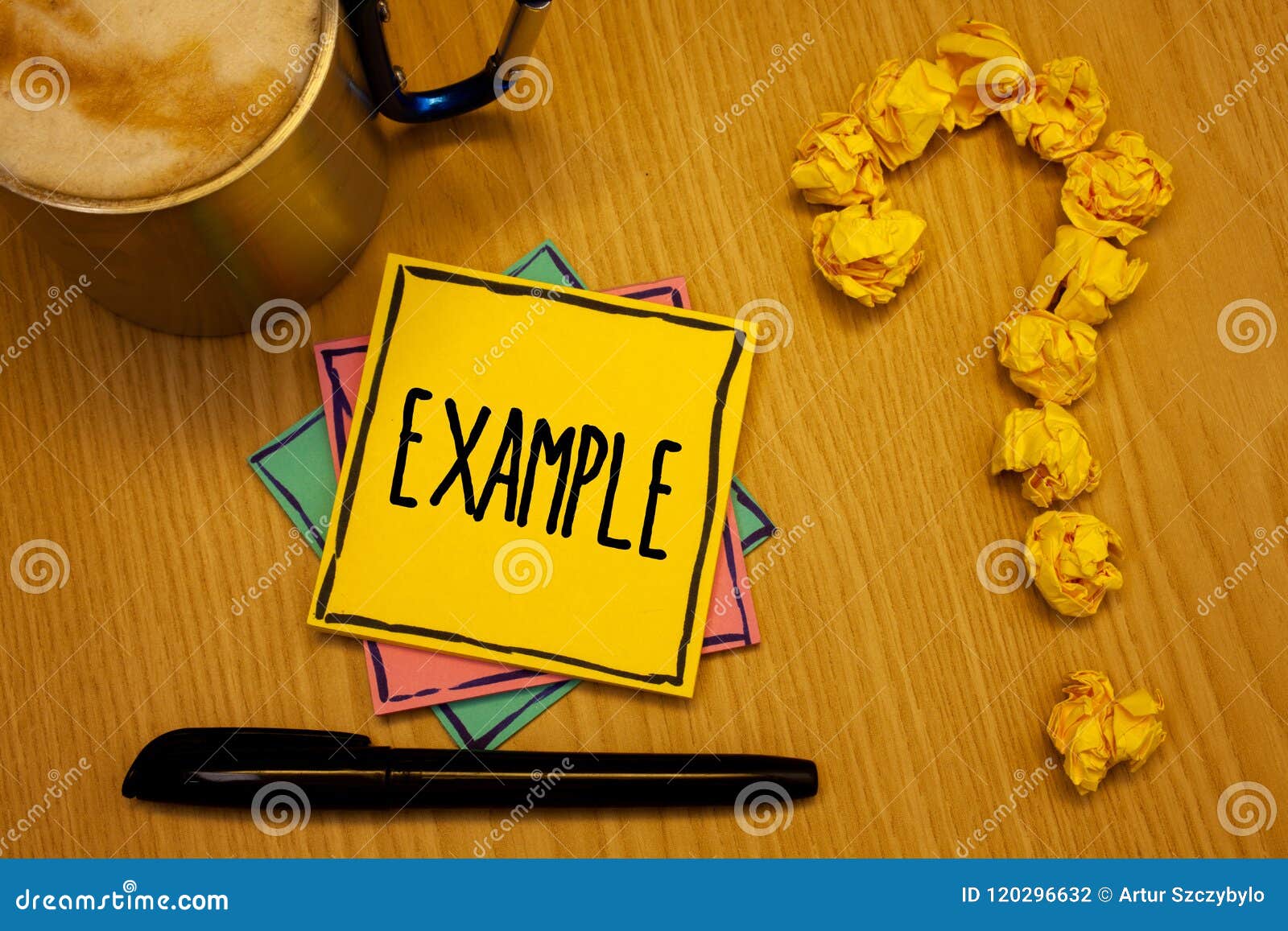 Writing Note Showing Example. Business Photo Showcasing Illustration ...