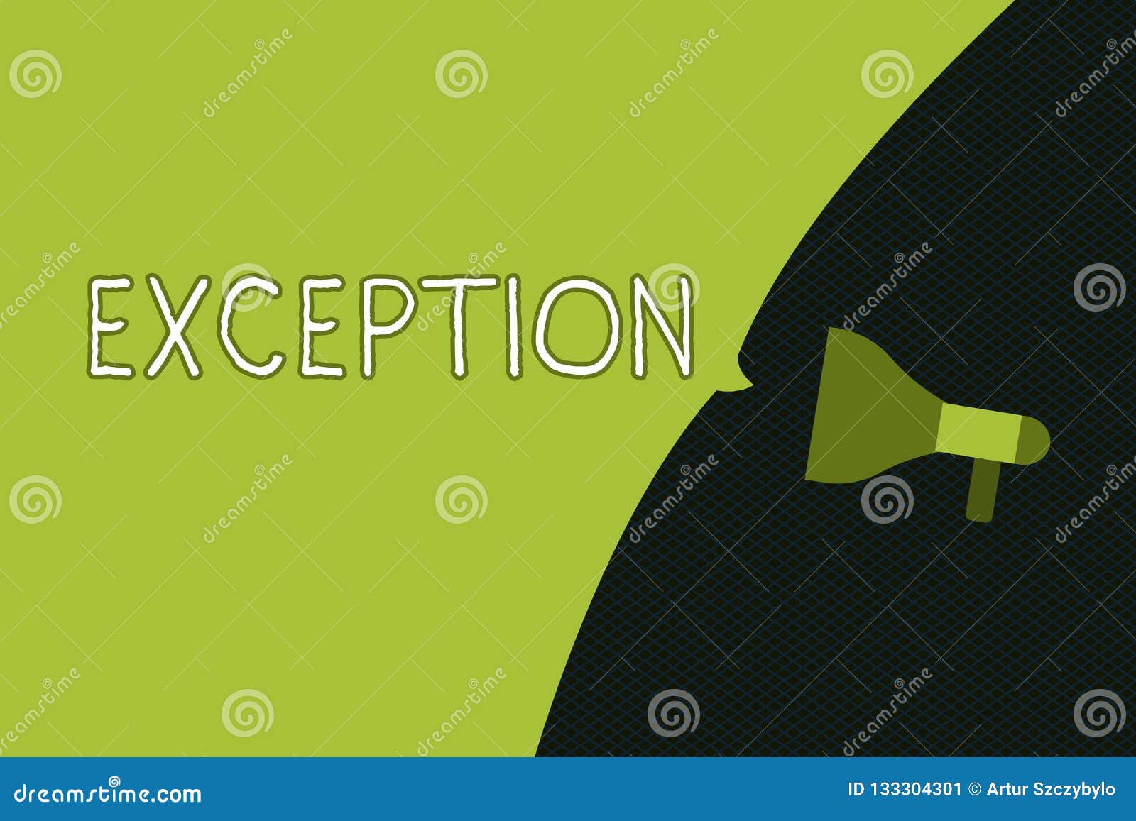 Writing Note Showing Exception. Business Photo Showcasing Demonstrating ...