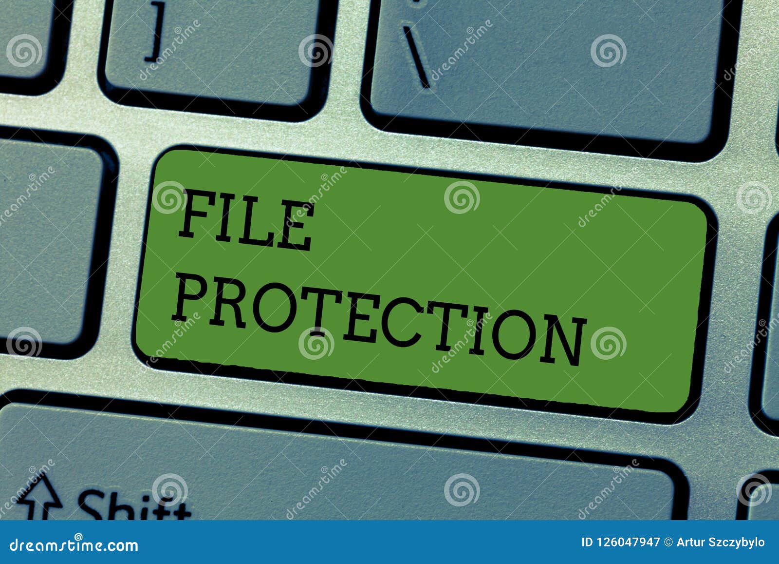 Writing Note Showing File Protection. Business Photo Showcasing ...